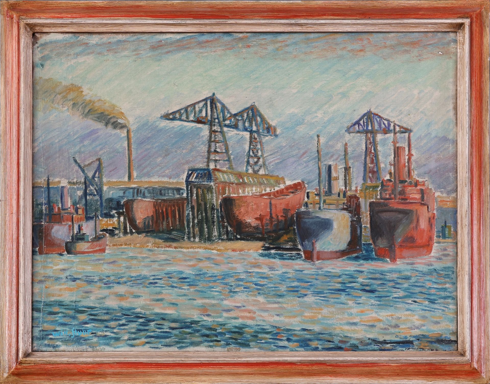 WILLIAM STUHR (1882 Aalborg - 1958 Skagen). Öl auf Leinwand, "Blick auf ...