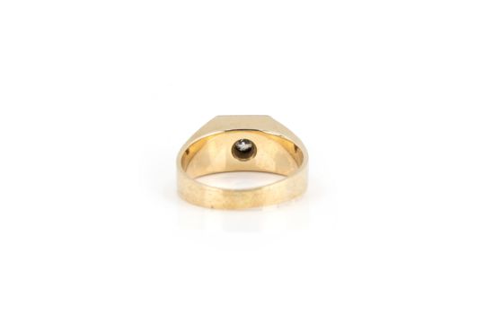 Diamantring585 Gelbgold, punziert, Diamant im Brillantschliff, ca. 0,5 ...