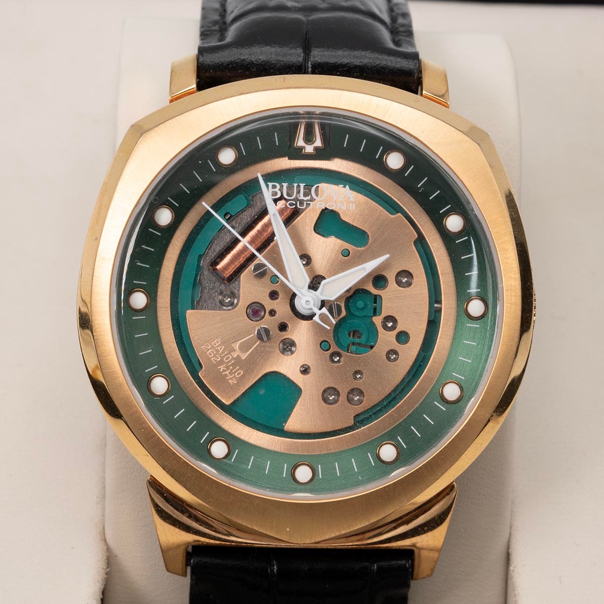 Bulova Accutron II gentleman's automatic watch with a circular skeleton ...