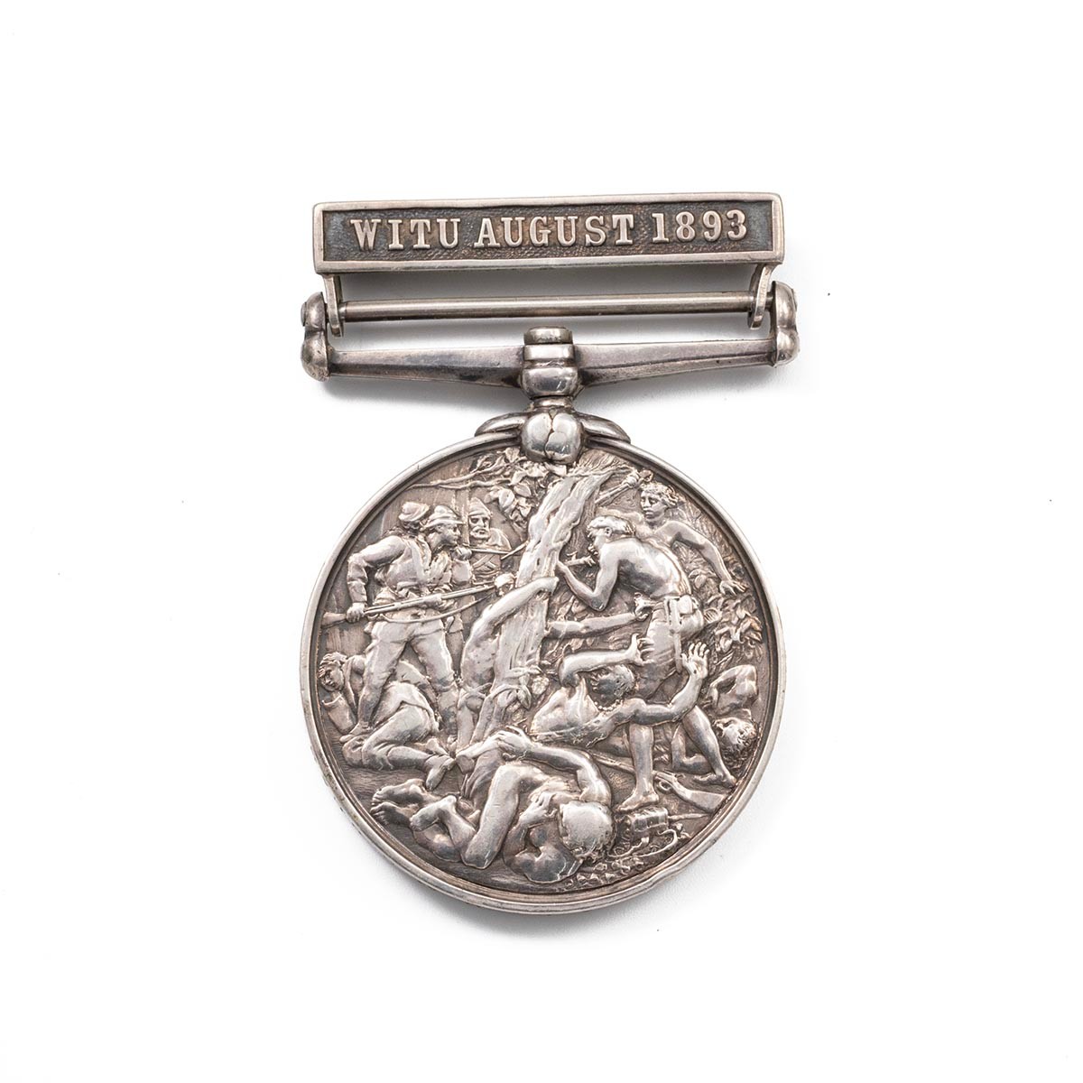 An East and West African medal with a Witu August 1893 clasp, awarded ...