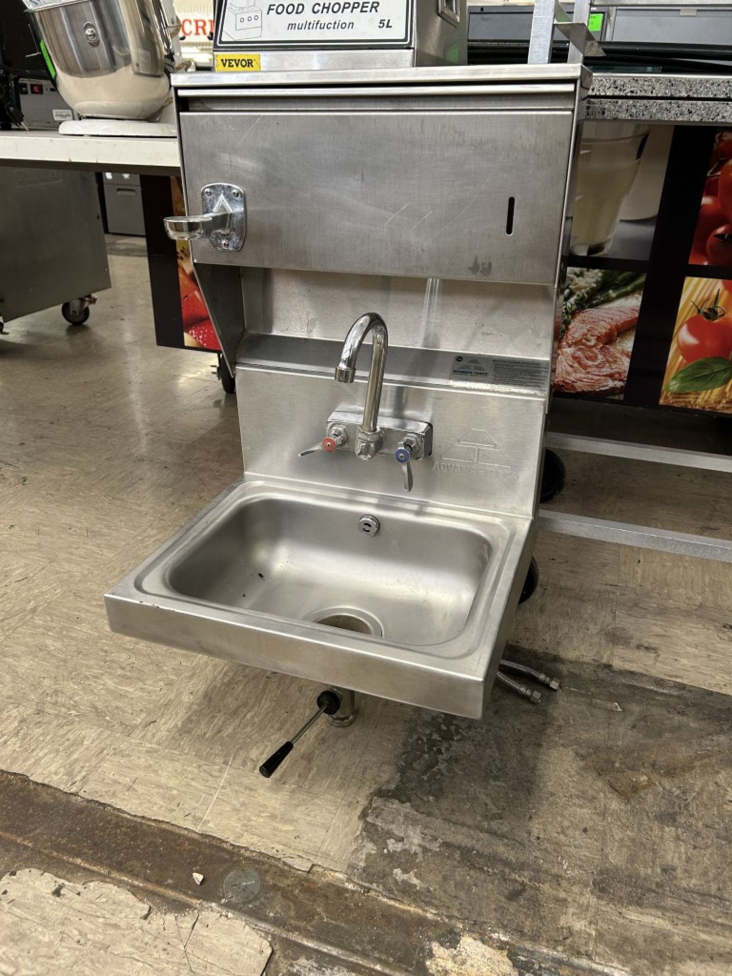 ADVANCE TABCO HAND SINK W/ TOWEL DISPENSER