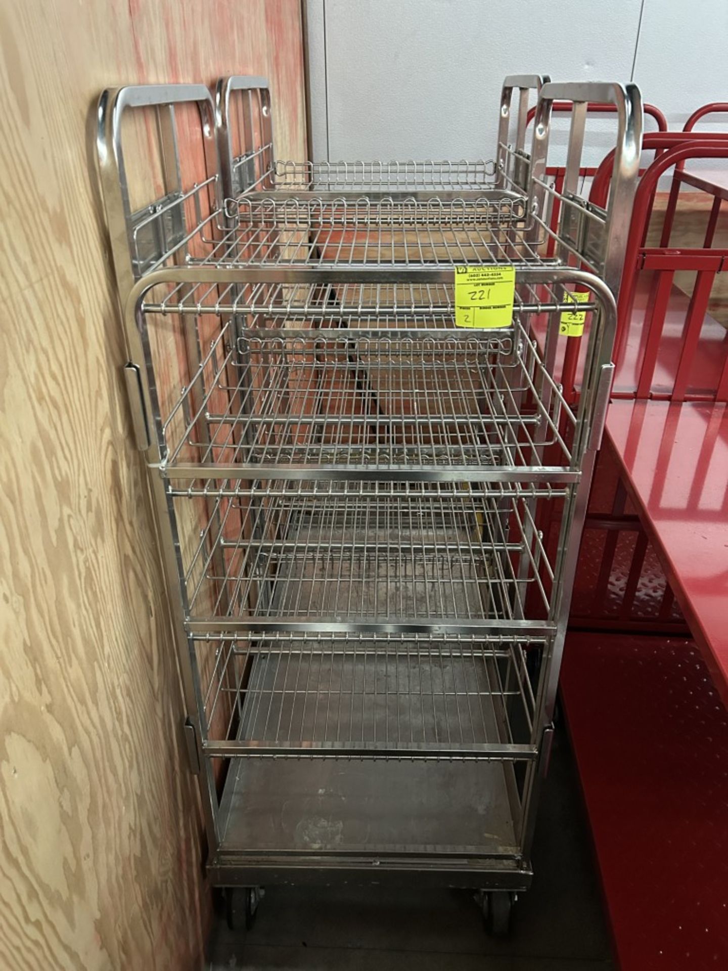 26IN X 26IN X 65IN STAINLESS STOCKING CARTS