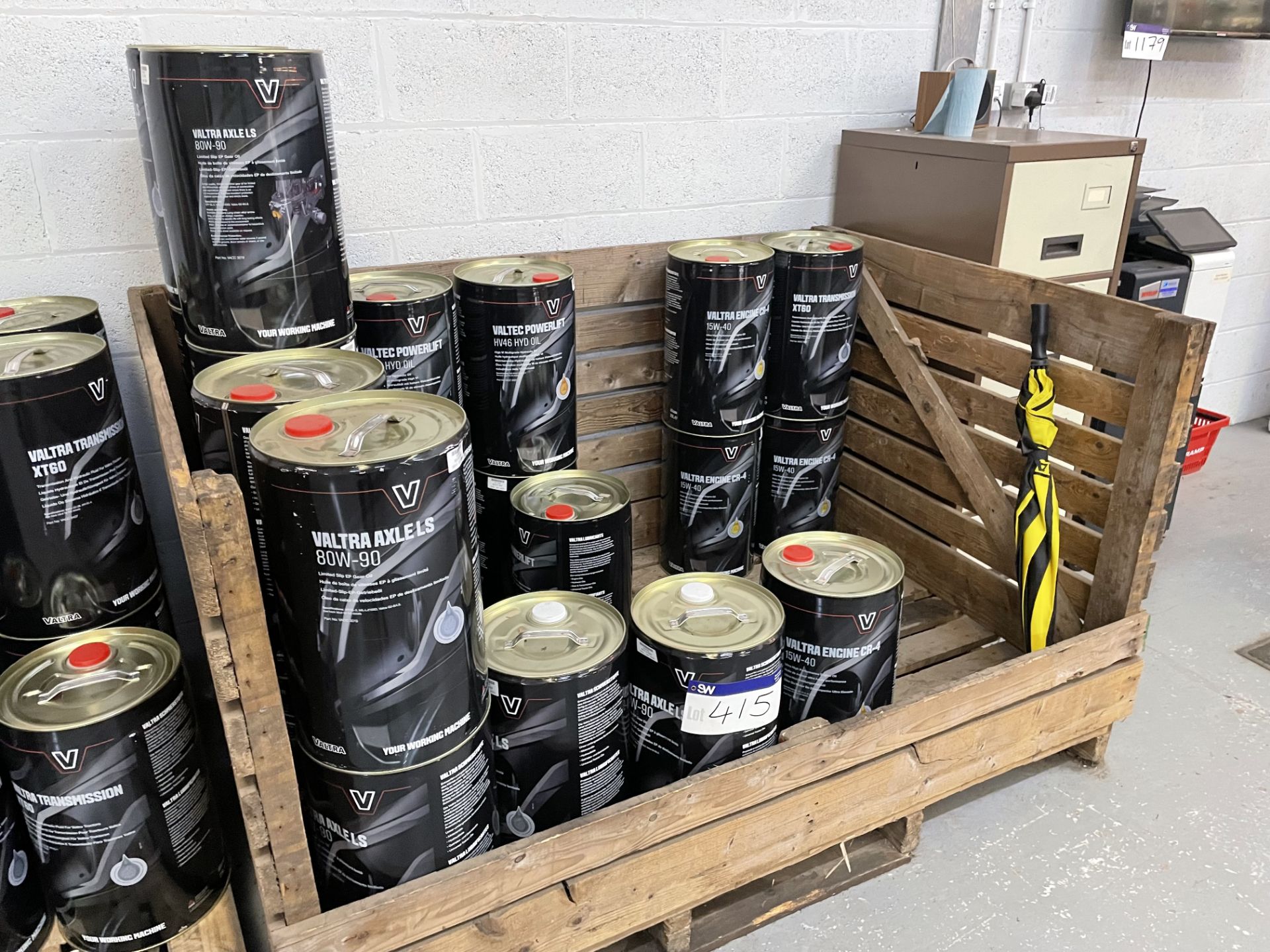 22 Drums of Assorted Oil, including transmission and gear oil, as set ...