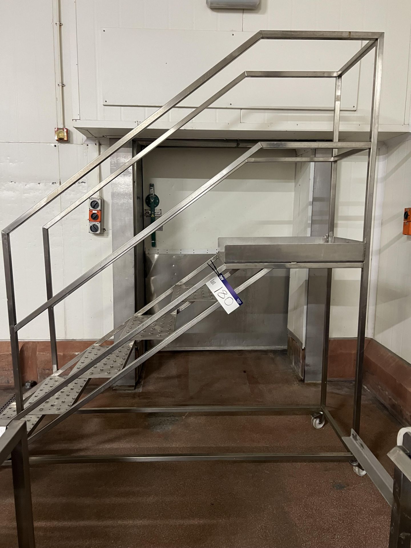 Unitech Six Step Mobile Inspection Stand, platform height approx. 1.25m ...