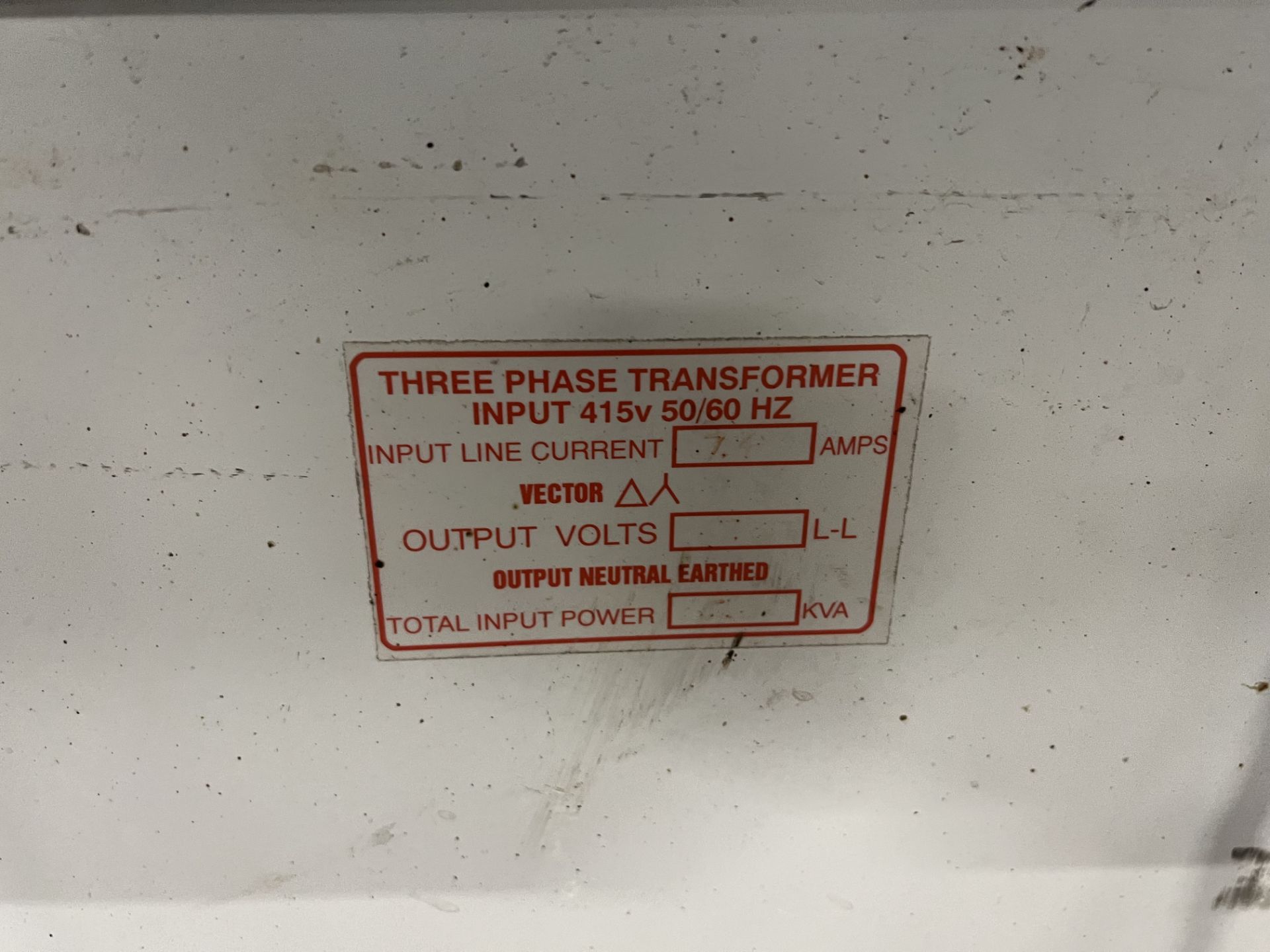 Thermal Dynamics Three Phase Transformer, 50cm x 35cm x 55cm high, lift ...