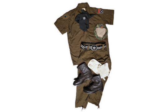 Complete Nutria combat uniform consisting of shirt with all badges ...