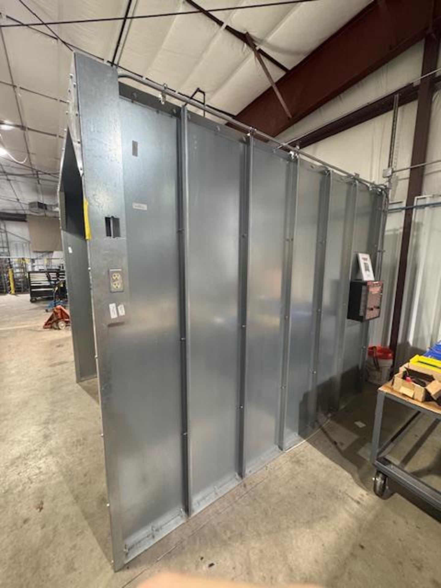Kool Koat paint booth with exhaust fan and lights, 208 vac, Inside ...
