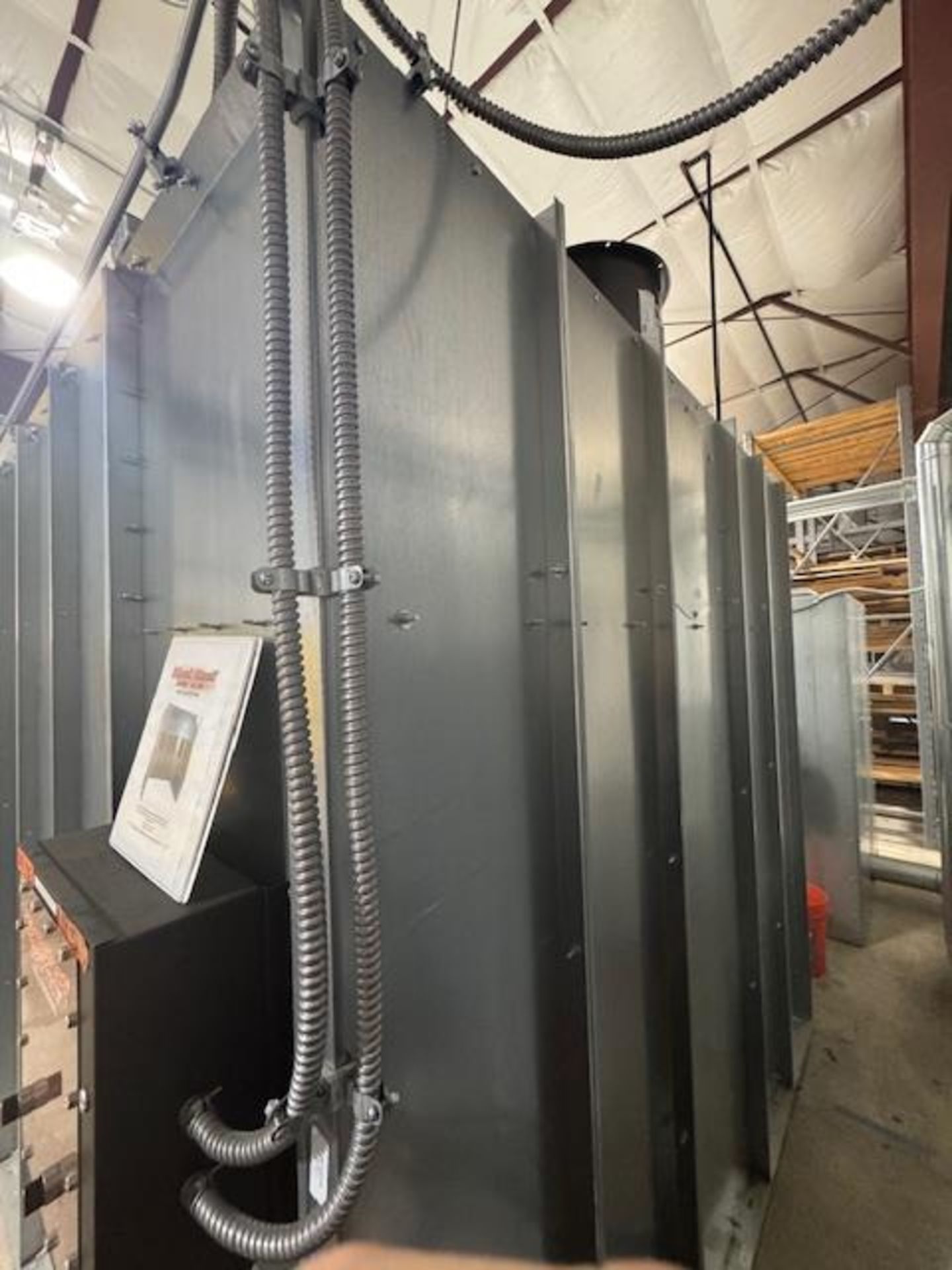 Kool Koat paint booth with exhaust fan and lights, 208 vac, Inside ...