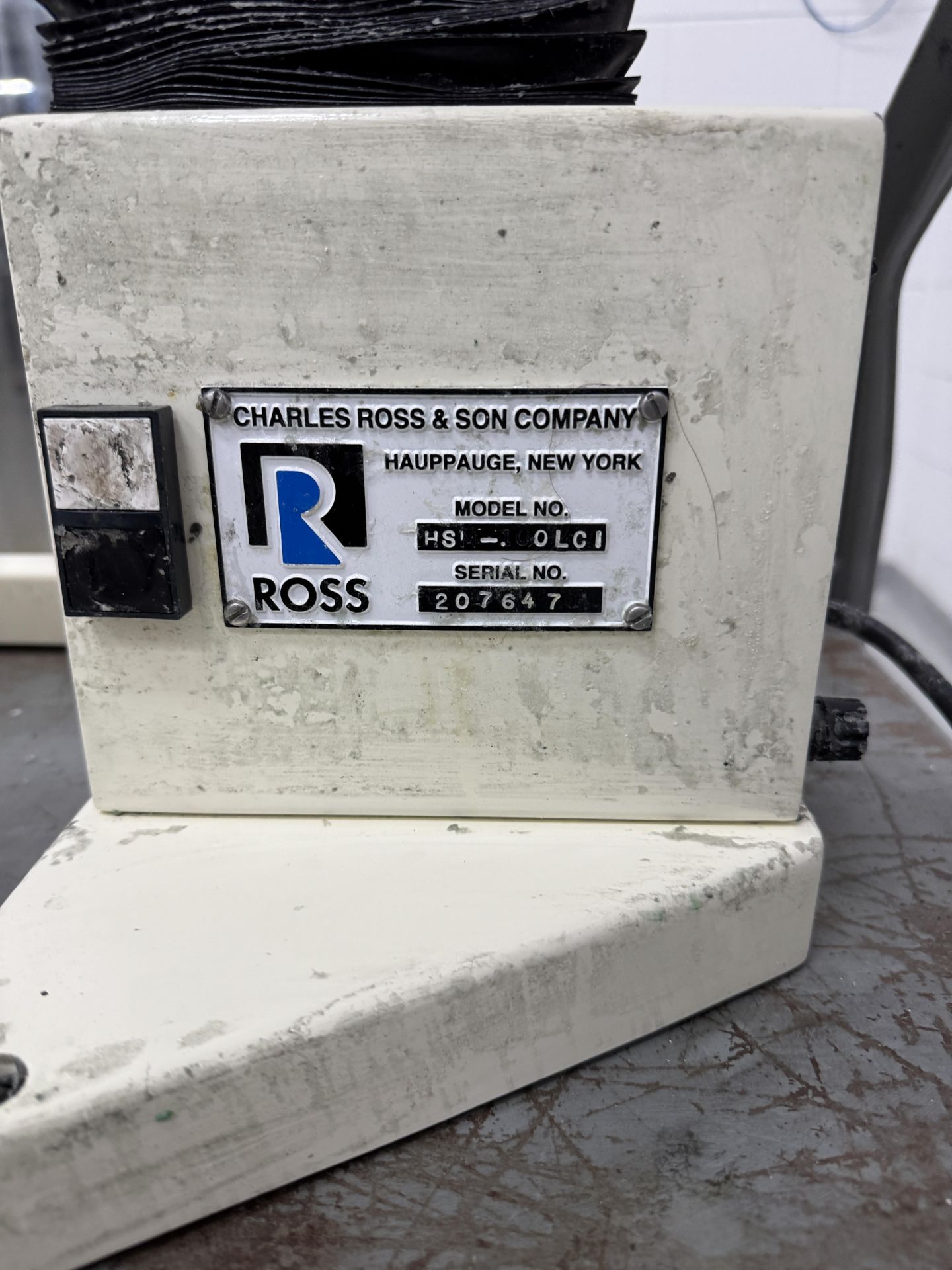 Ross Laboratory High Shear Mixer, Model# HSI-1COLCI, Serial# 207647 ...
