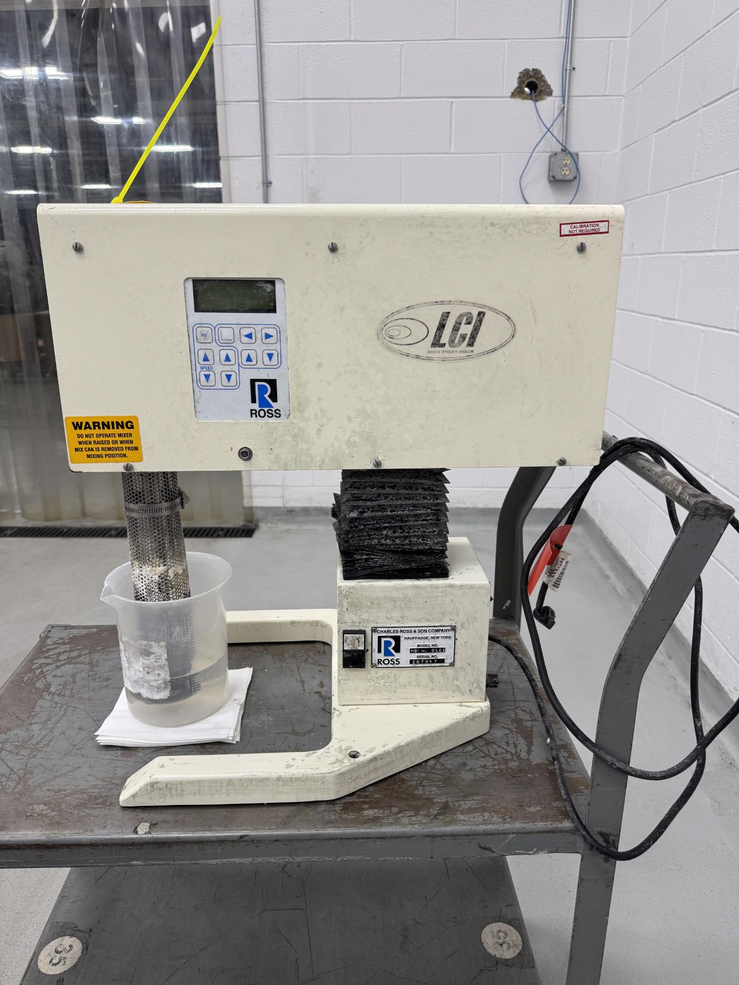 Ross Laboratory High Shear Mixer, Model# HSI-1COLCI, Serial# 207647 ...