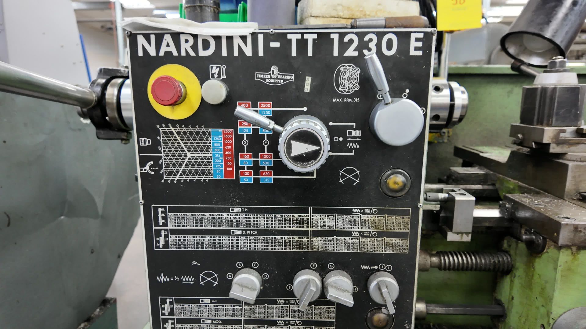 Nardini TT-1230E Engine Lathe, Timken Bearings, 12" x 30" Capacity ...