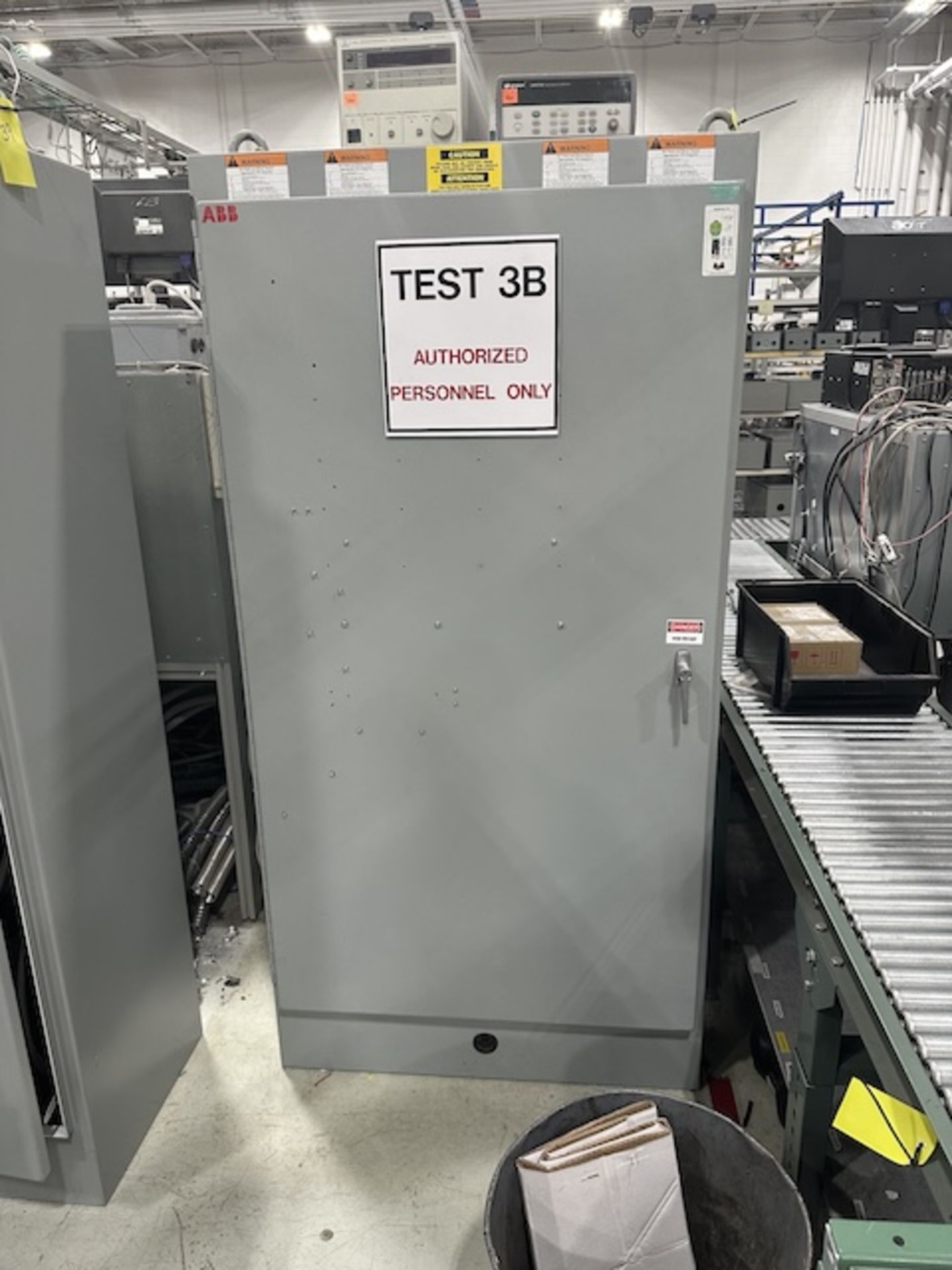 ABB TEST 3B - drive test bay with control cabinet (contactors, fusing ...