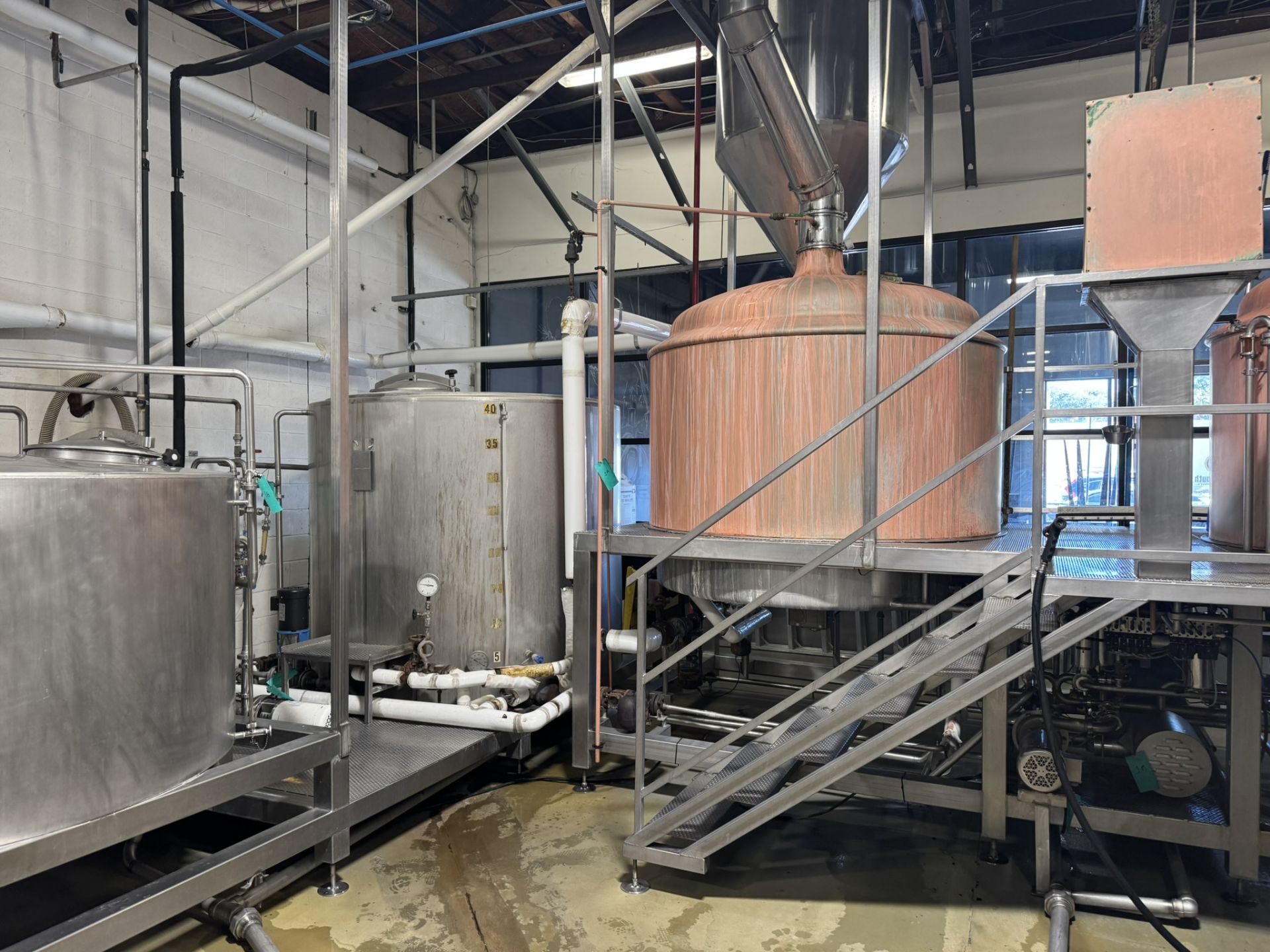 20 bbl Brewhouse (Beiraplan), Copper-cladded, includes: Mash-Tun/Kettle ...