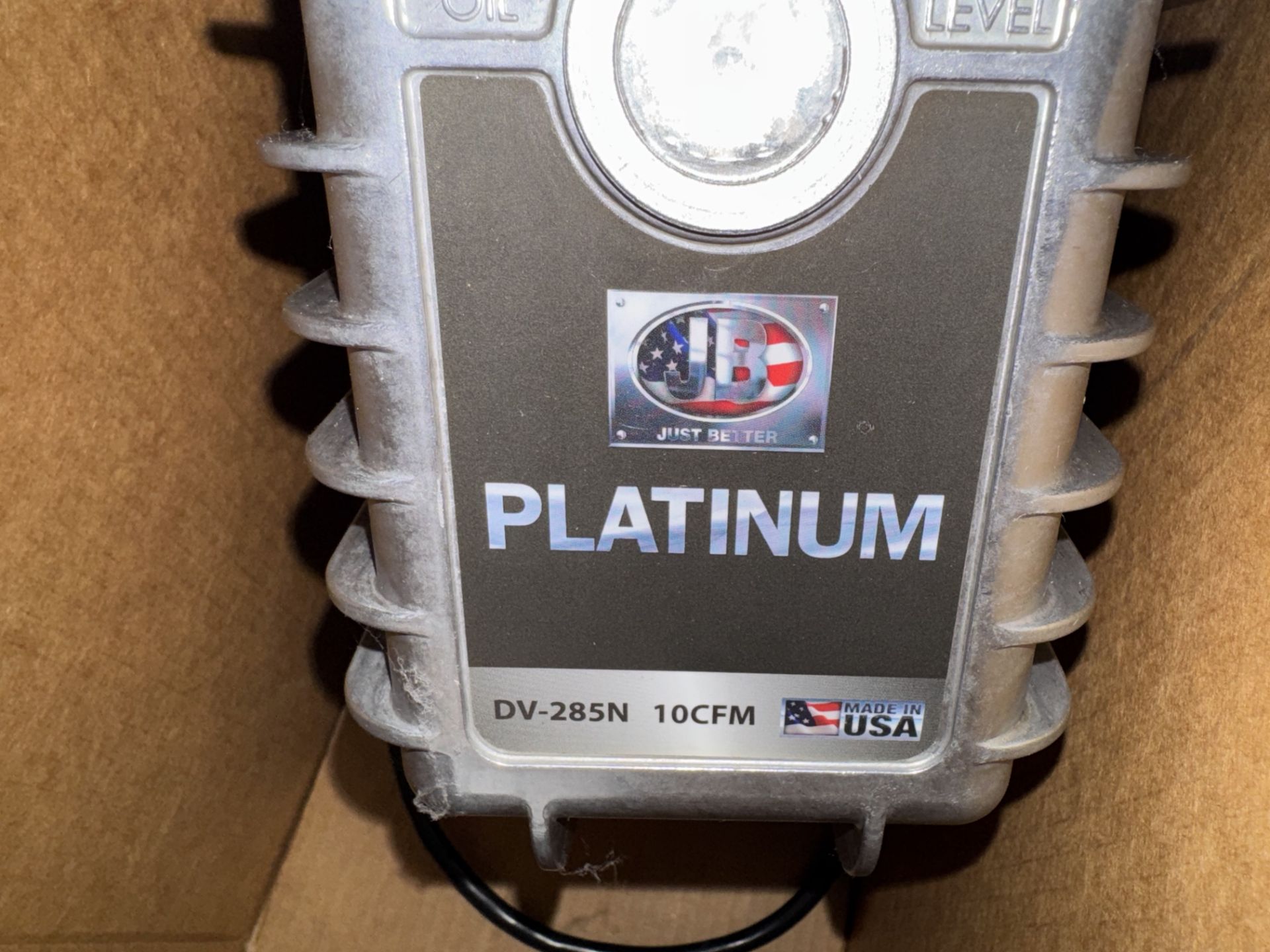 JB Industries Platinum Series Vacuum Pump, Model# DV-285N, 10 CFM