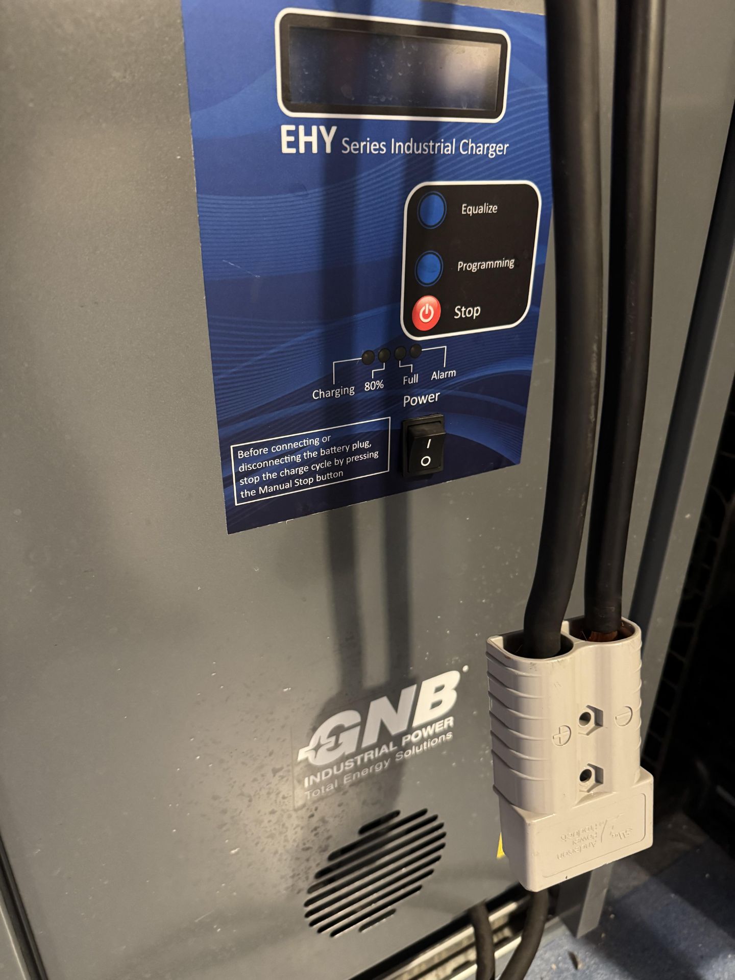 GNB Battery Charger, Model# EHY36M200, Serial# 303164. 36 DC Volt, 480 ...