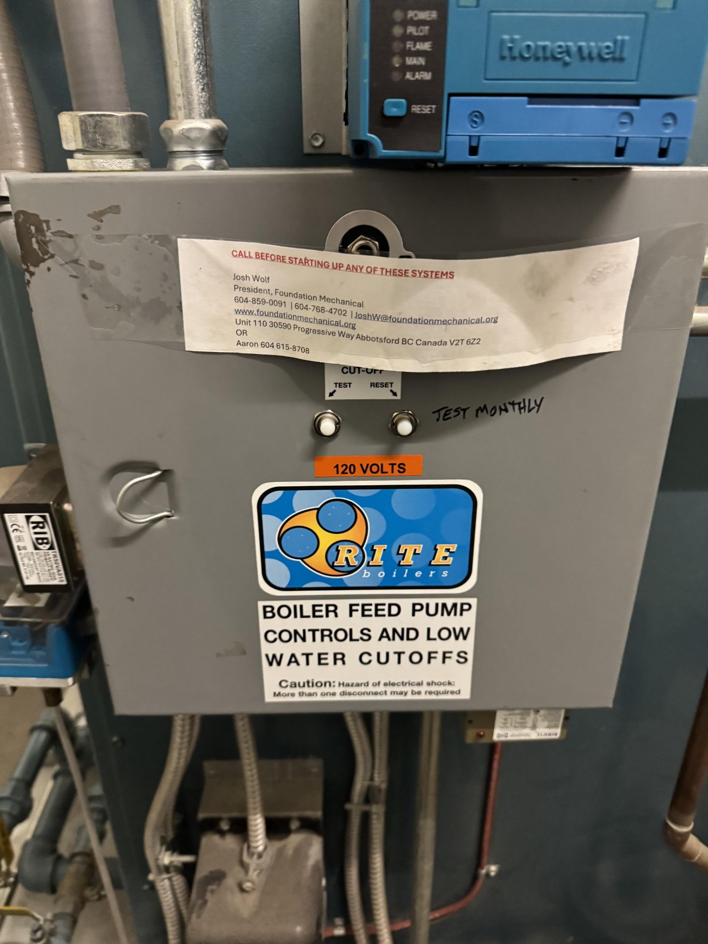 Rite Boiler, Model# 250 S, Serial# 32134, Max B.T.U. Input/ Hour ...
