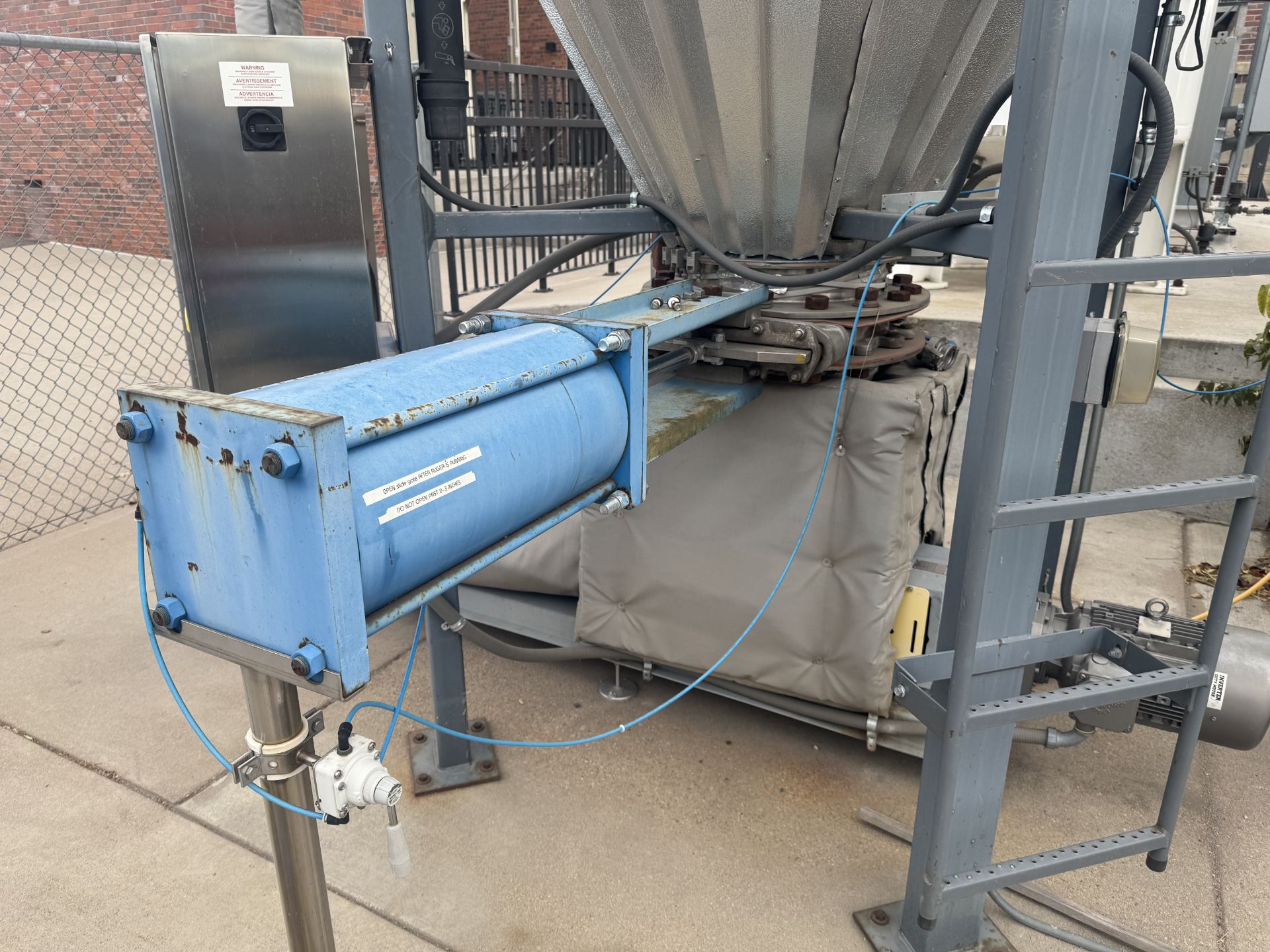 Meridian Spent Grain Silo w/ Knife Gate Valve and Netzsch Pump, Silo ...