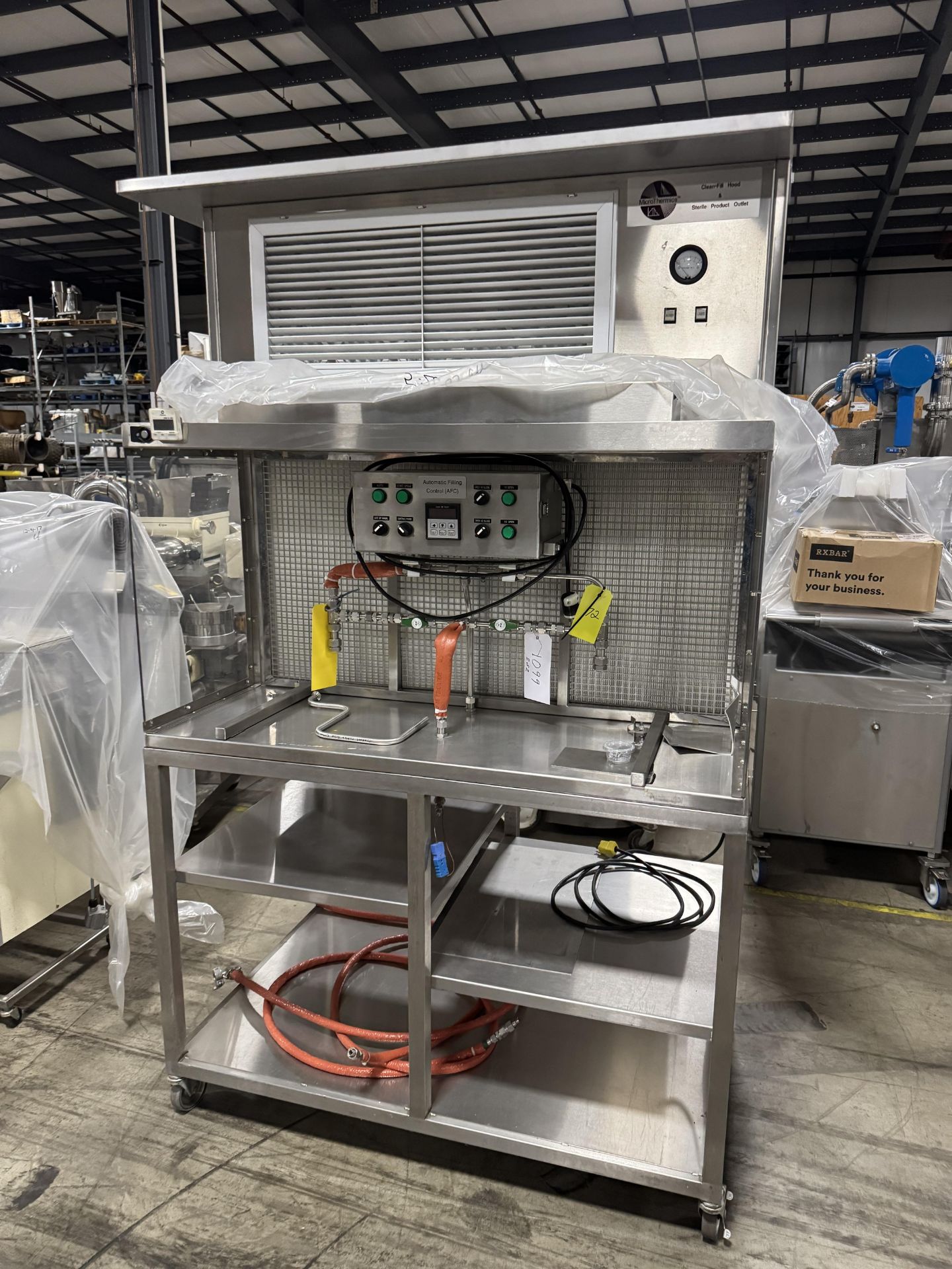 ATMOS Tech Clean-Fill Hood / Sterile Product Outlet Manufacturer: ATMOS ...