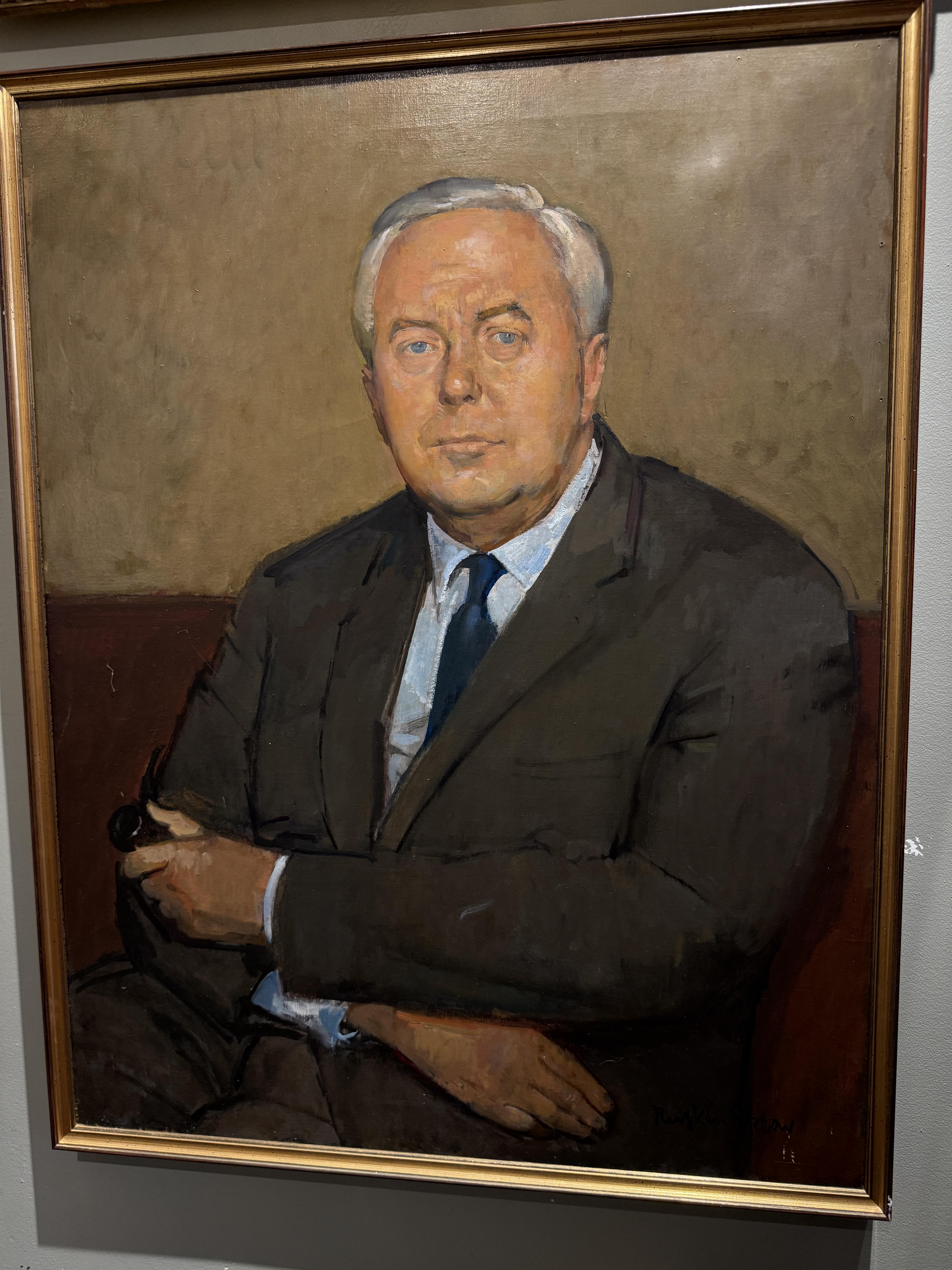 Ruskin Spear (English, 1911-1990) Portrait of Harold Wilson, Baron ...