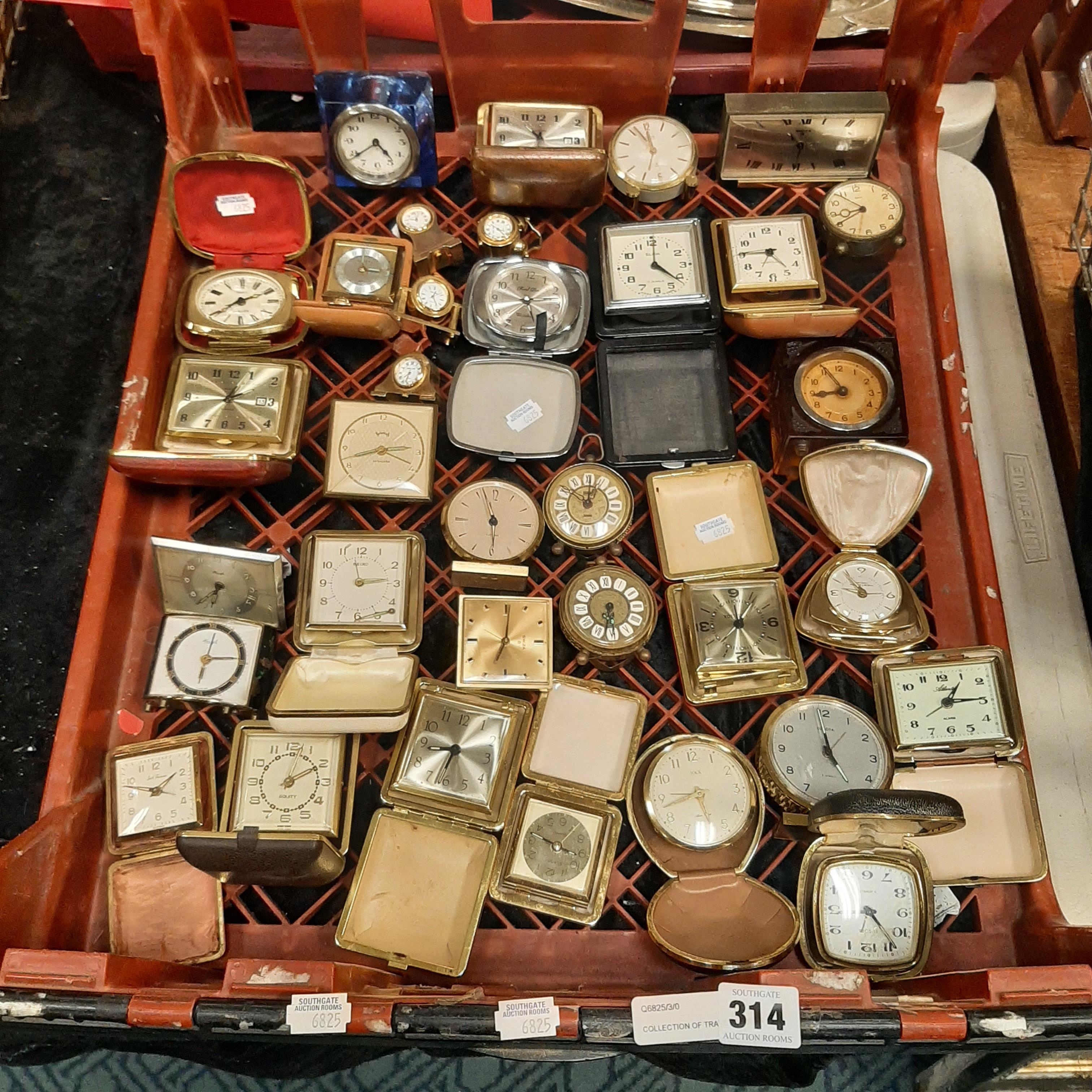 COLLECTION OF TRAVEL CLOCKS