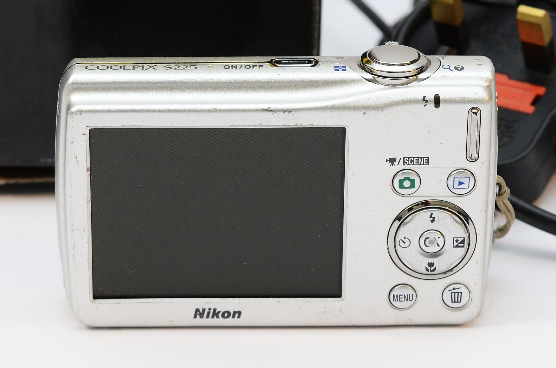 A Nikon Coolpix S225 digital camera, in box.