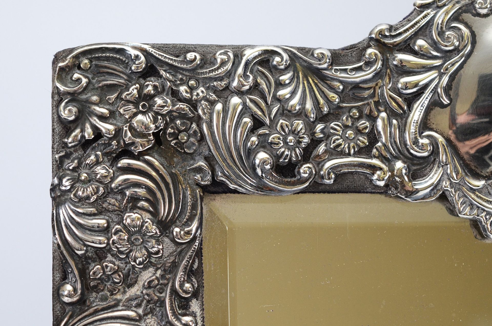 An Edwardian silver table mirror, Birmingham 1902, by Henry Matthews ...