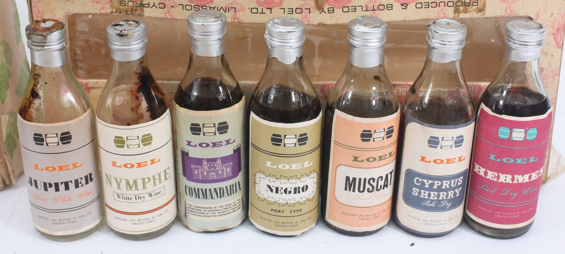 Alcohol Miniatures; seventeen wine miniatures from Cyprus, to include ...