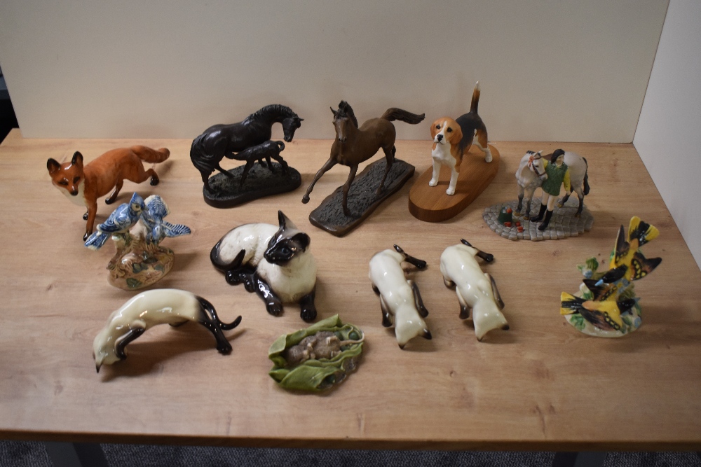 A large assortment of Beswick Pottery studies and similar to include ...