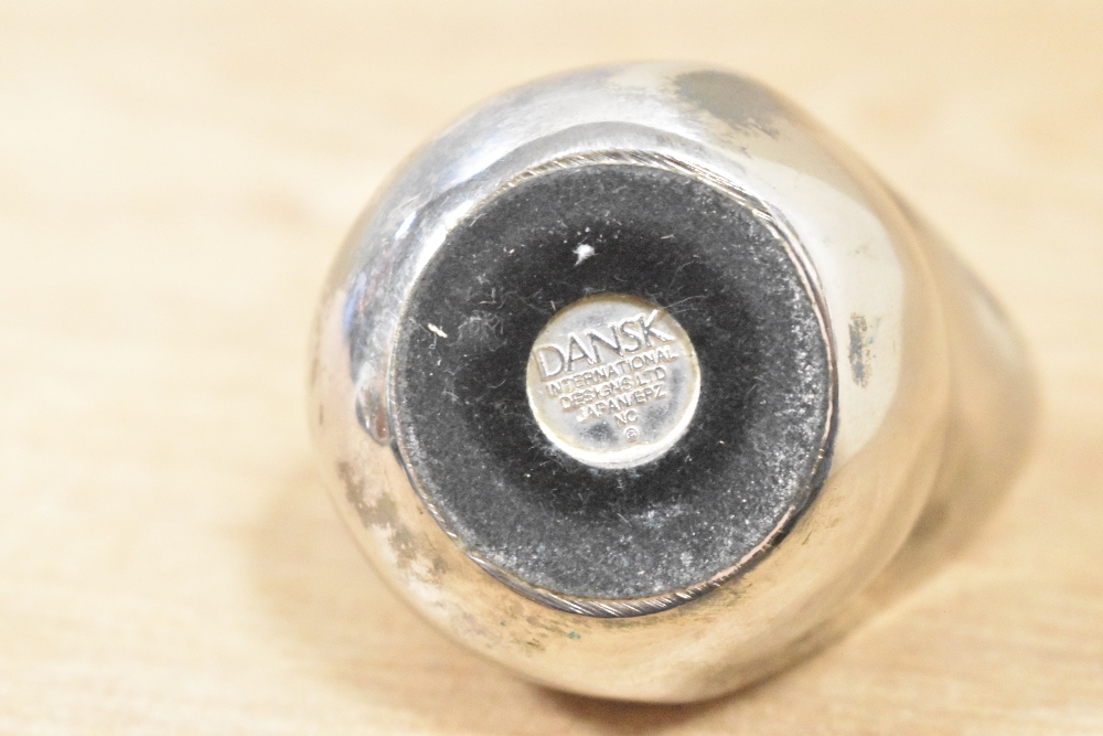 Two 20th-century Swedish Dansk silver plated paperweights, to include a ...
