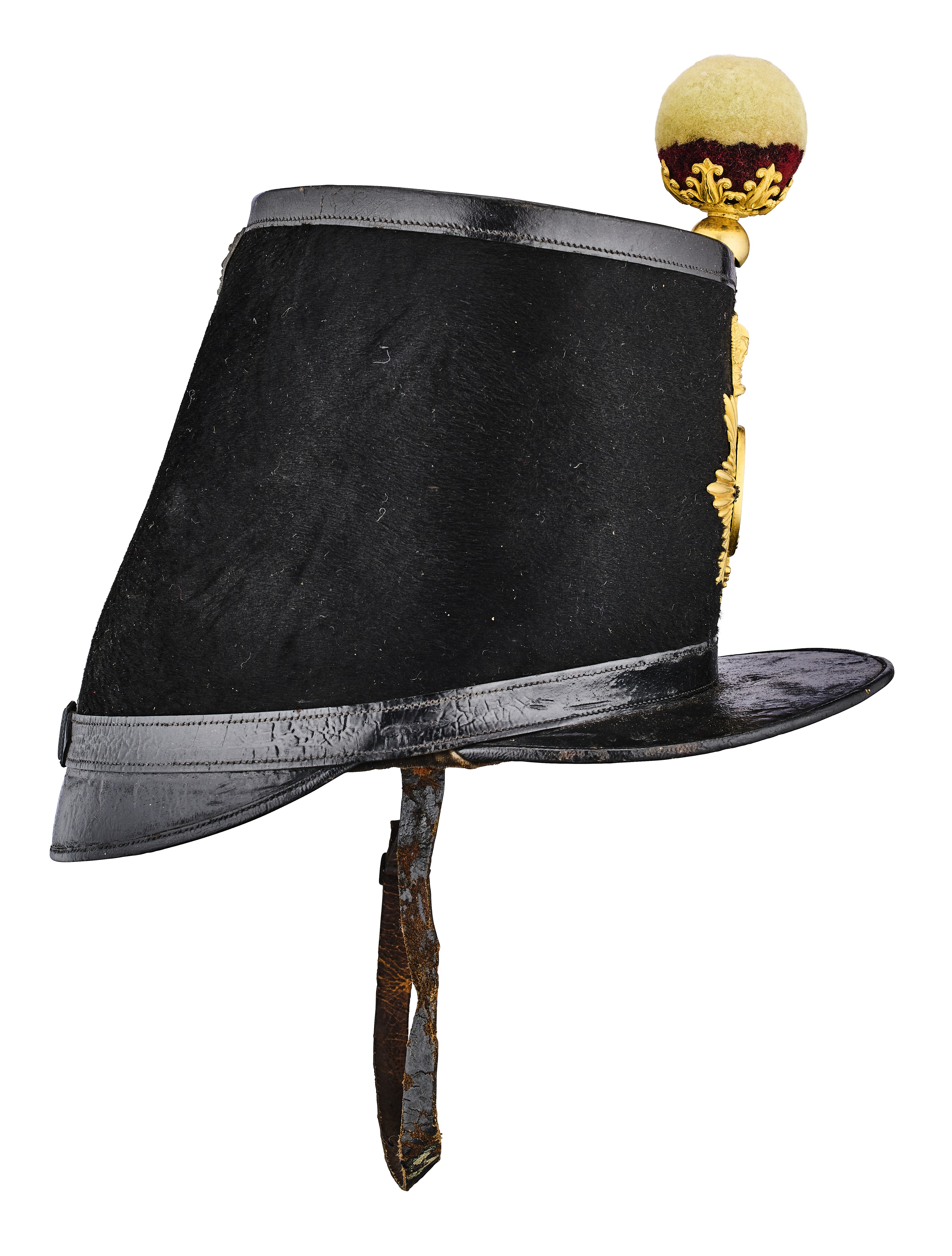 A FRENCH-PATTERN OFFICER'S SHAKO OF THE 96TH REGIMENT, 1855-61 with ...