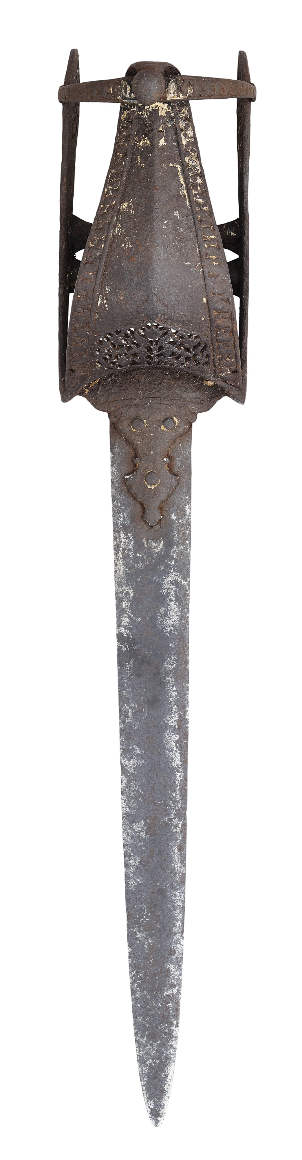 AN UNUSUAL SOUTH INDIAN KATAR WITH EUROPEAN BLADE, VIJAYANAGARA, 16TH ...
