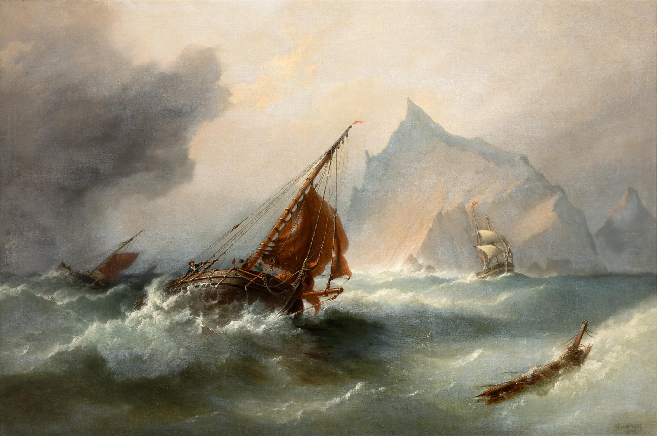 CAPTAIN RICHARD BRYDGES BEECHEY RHA (1808-1895) Off Sybil Head (Dingle ...