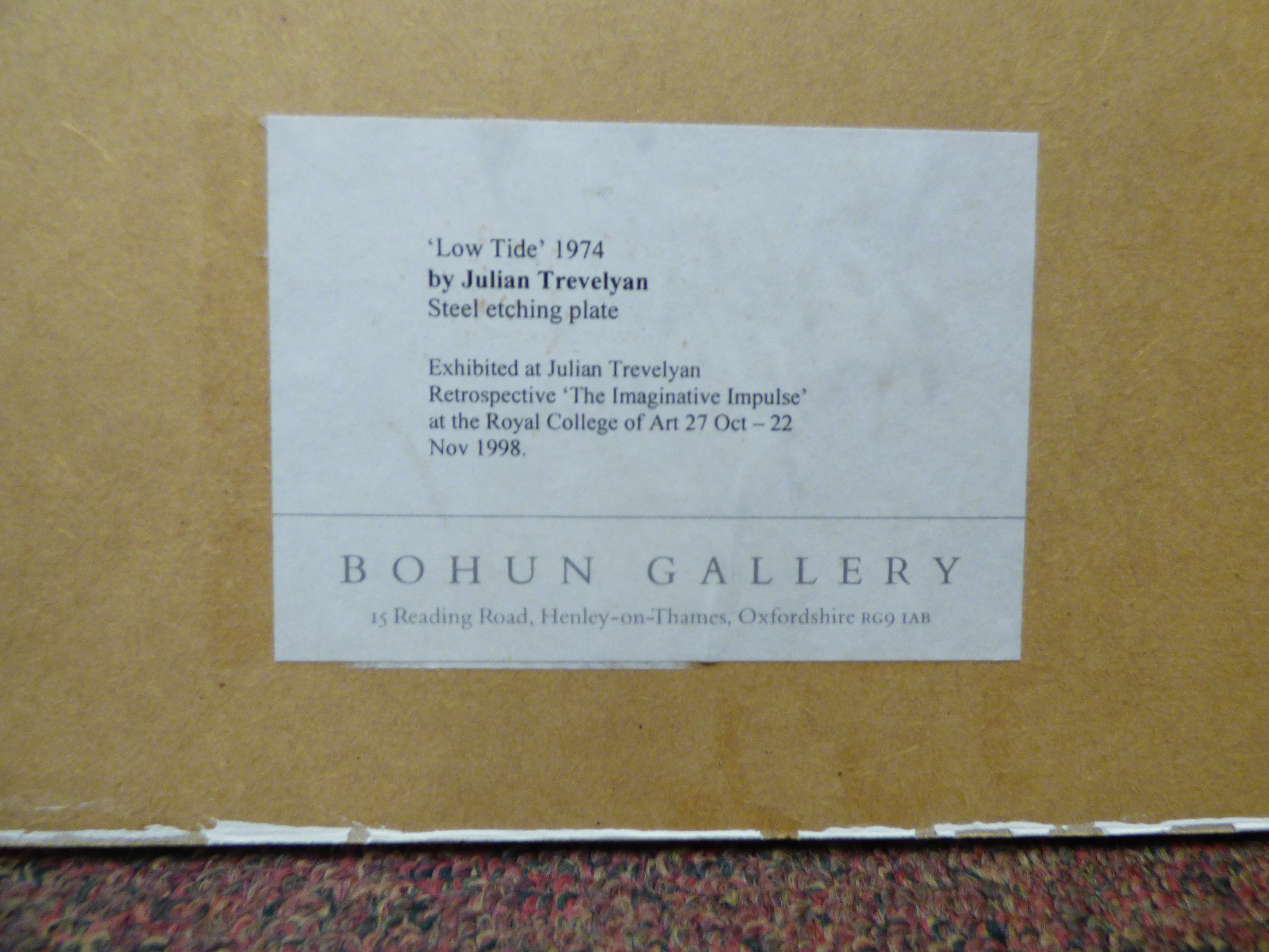 Julian Trevelyan - 'Low Tide' steel etching plate, circa 1974 13.5" x ...