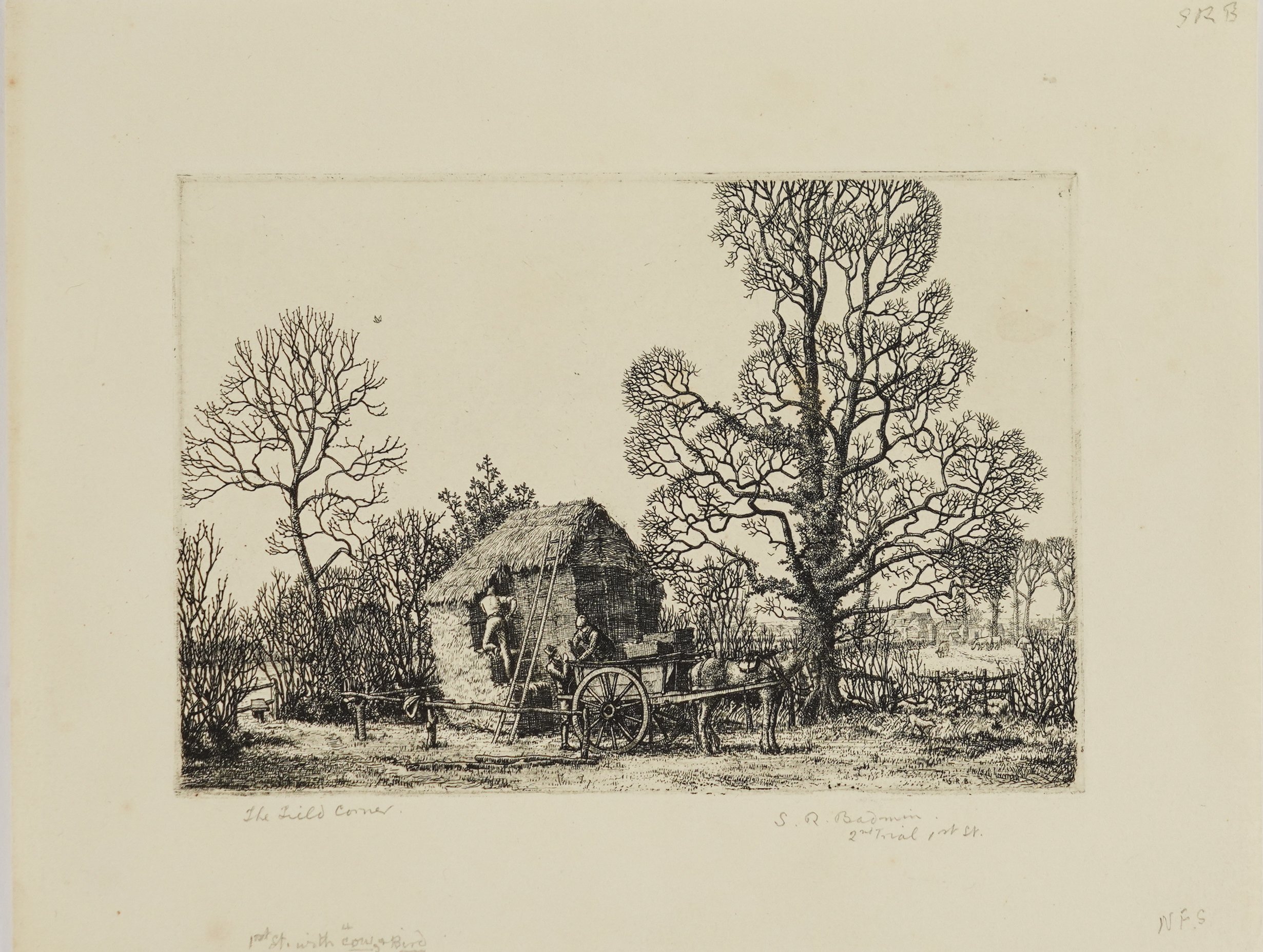 STANLEY ROY BADMIN (BRITISH, 1906-1989)The Field Corner signed, titled ...