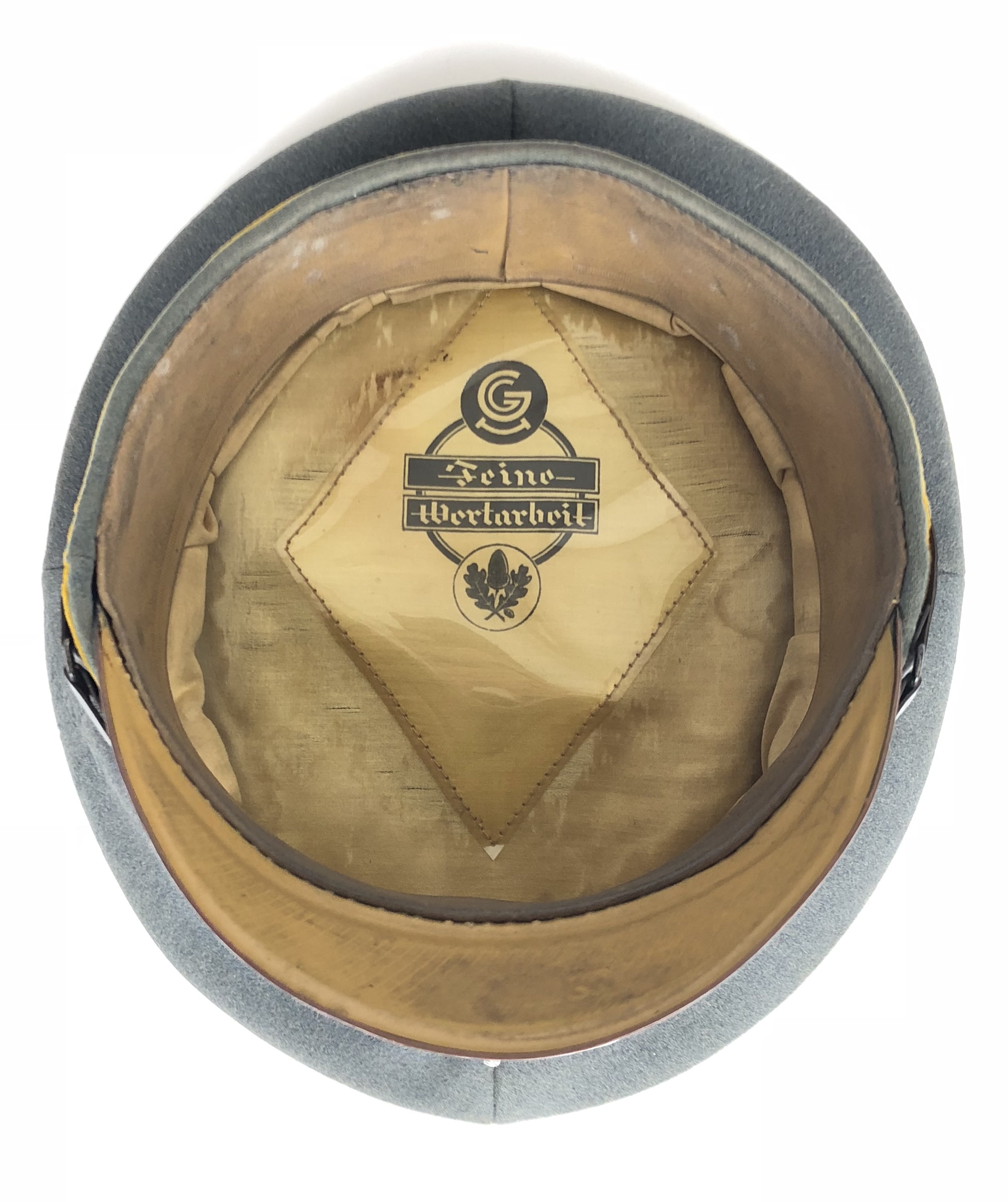 German Third Reich WW2 Cavalry NCO's peaked cap. Fine scarce example of ...