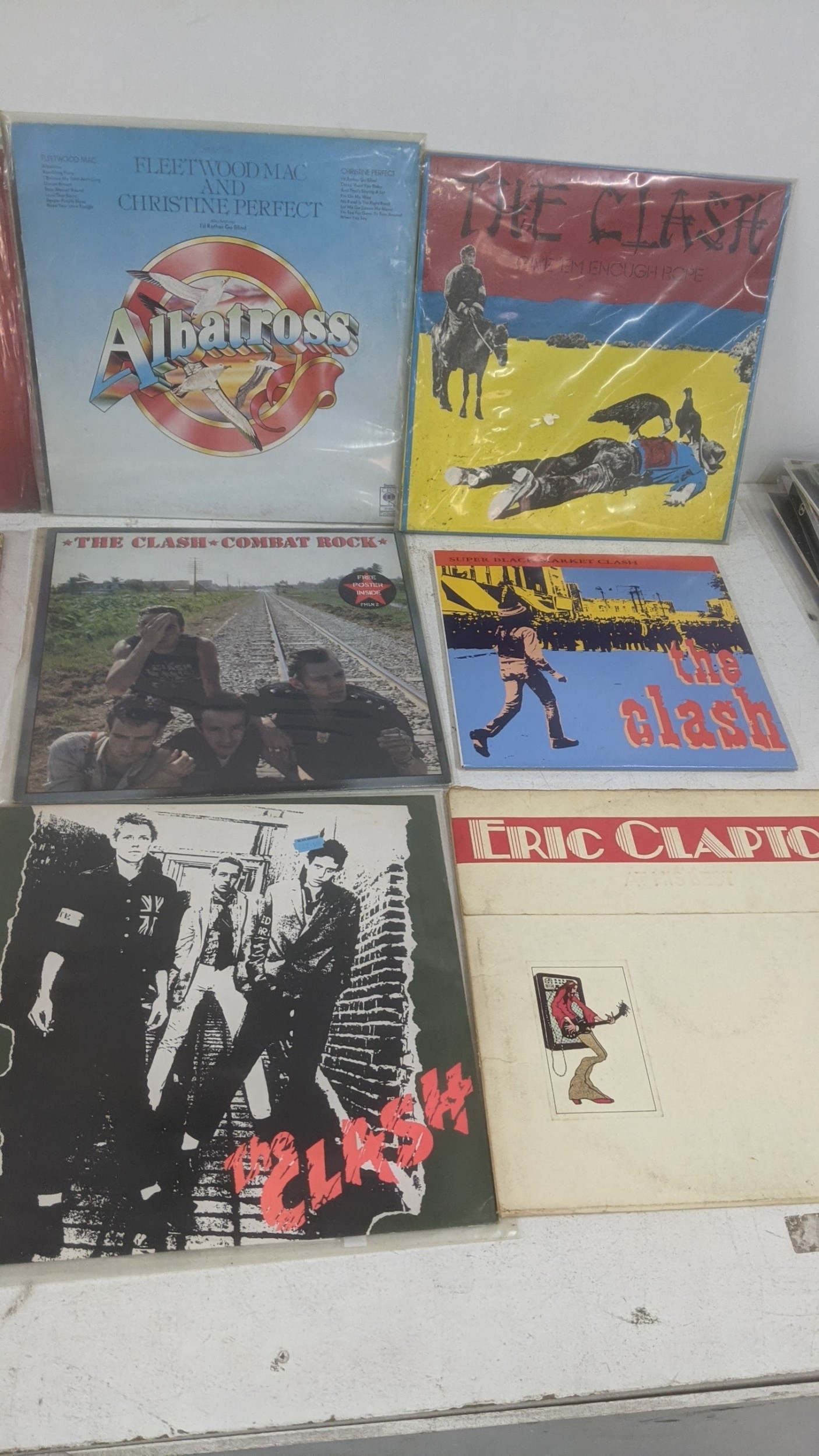 A collection of 19 classic rock LPs to include T Rex, U2, The Jimi ...