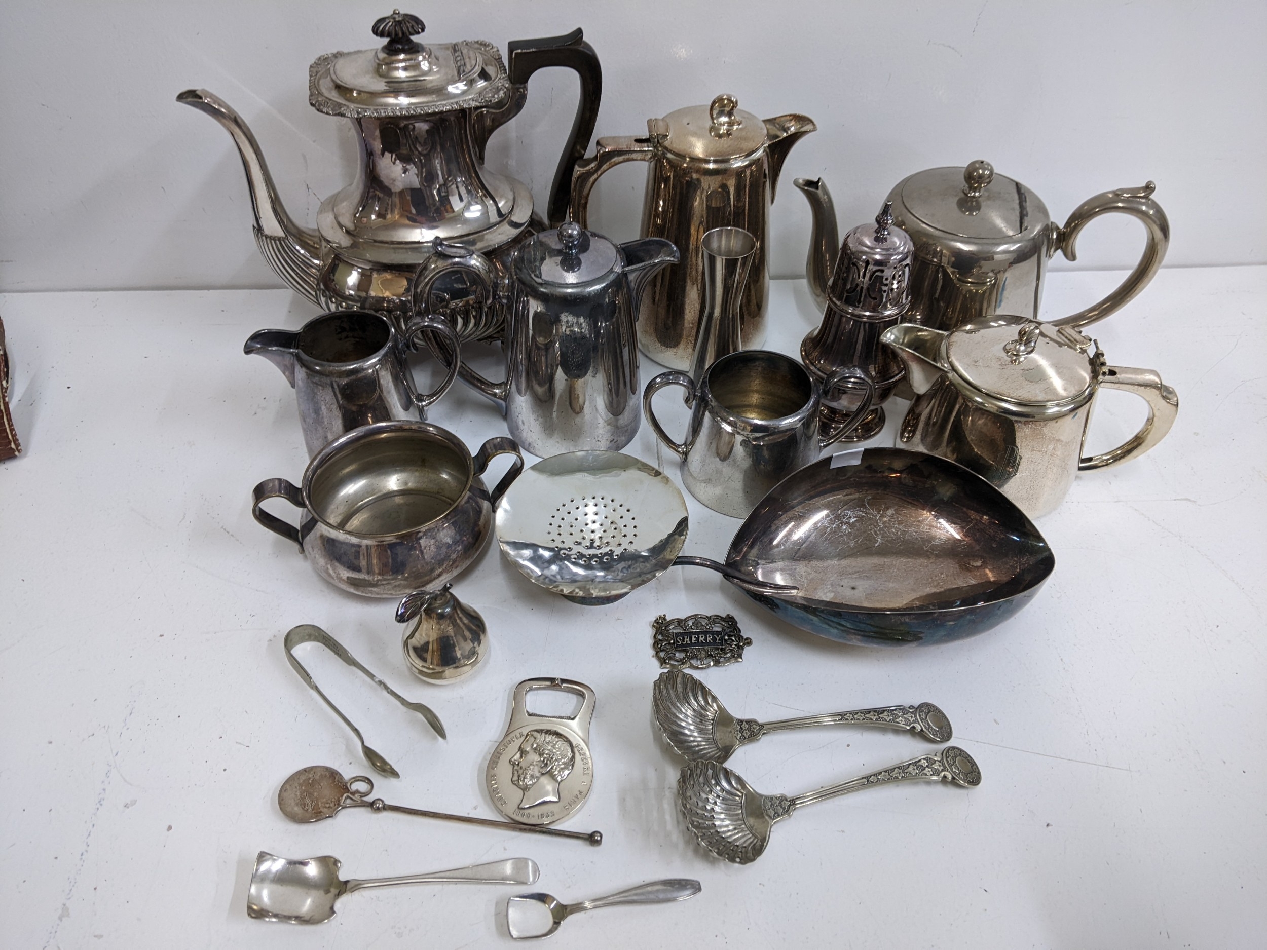 Silver plated ware to include teaware, flatware and other itemsLocation ...