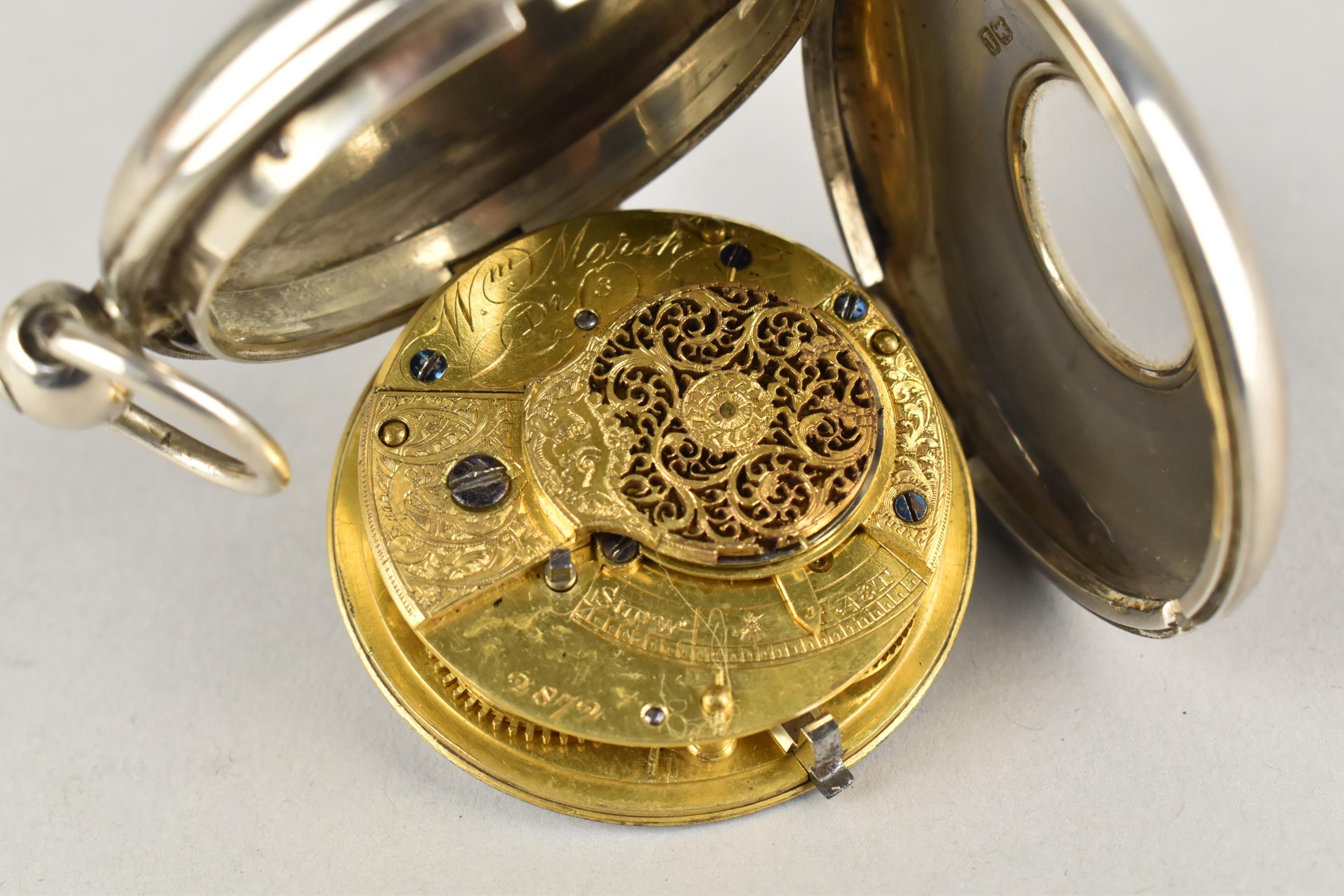 A George IV Silver Cased Half Hunter Fusee Pocket Watch, White ...