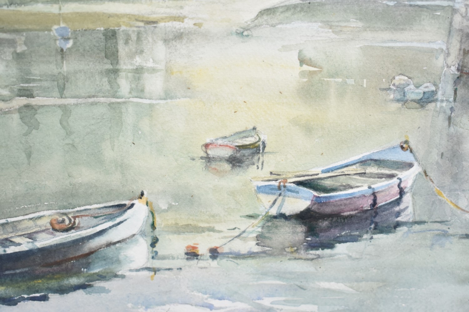 A Framed Watercolour, 'Evening-Polperro' by Dorothy Bradshaw, This ...