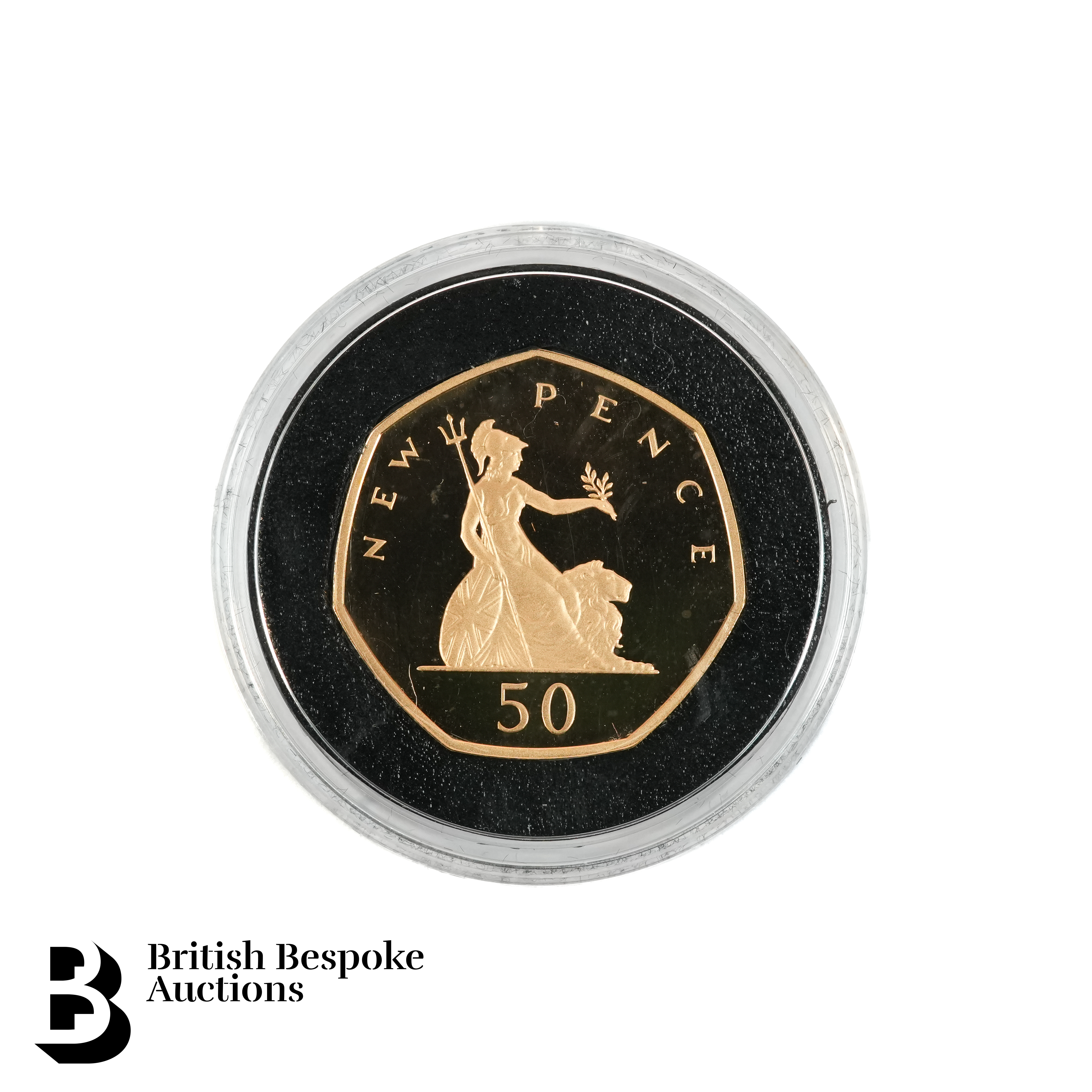 The Royal Mint - 50p Gold proof coin, New Pence 2009, weight approx. 15 ...