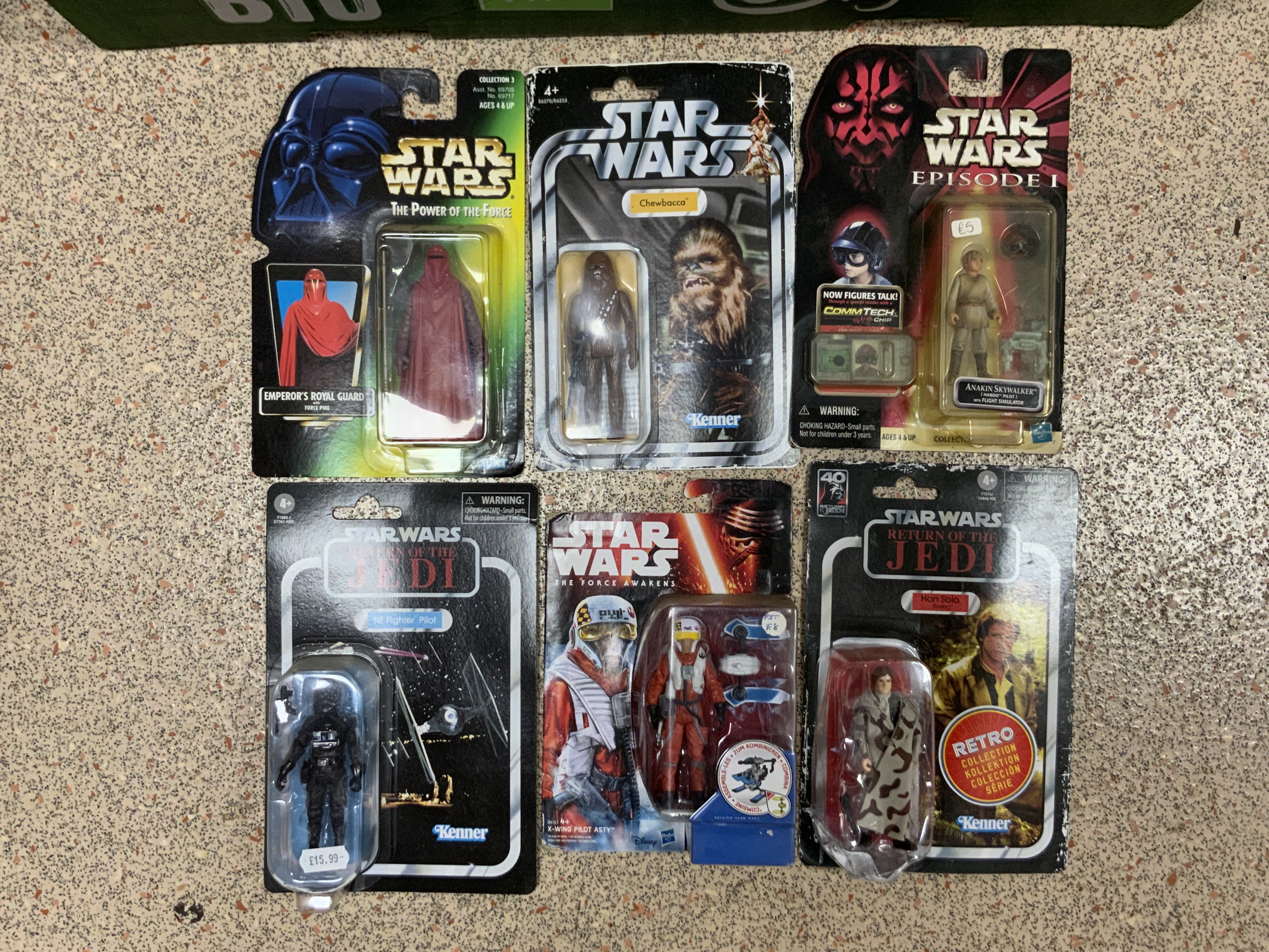 COLLECTION OF BOXED STAR WARS FIGURES AND ACCESSORIES