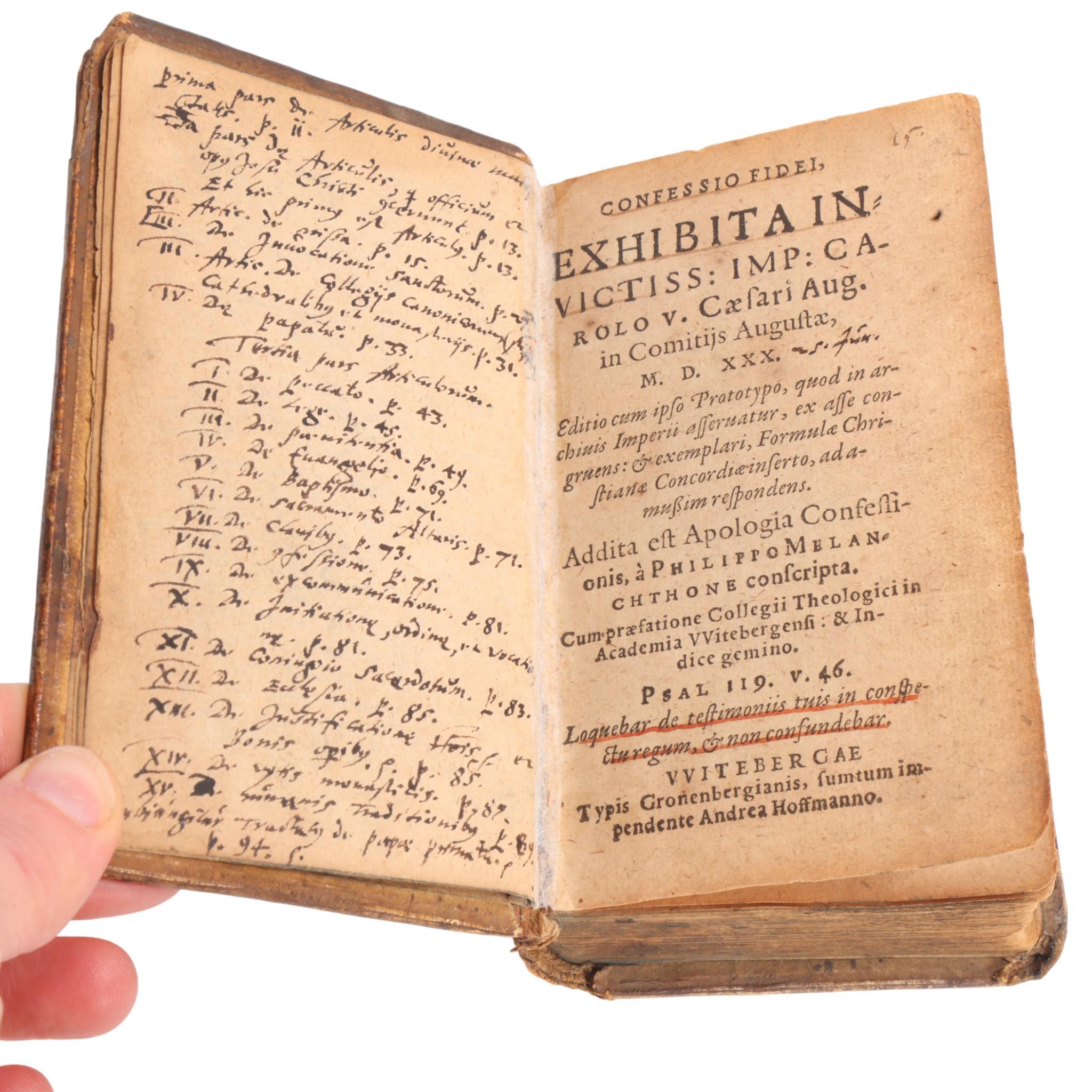 Melanchton Ph, Confessio fidei, exhibita invictiss: Imp.: Carola V ...