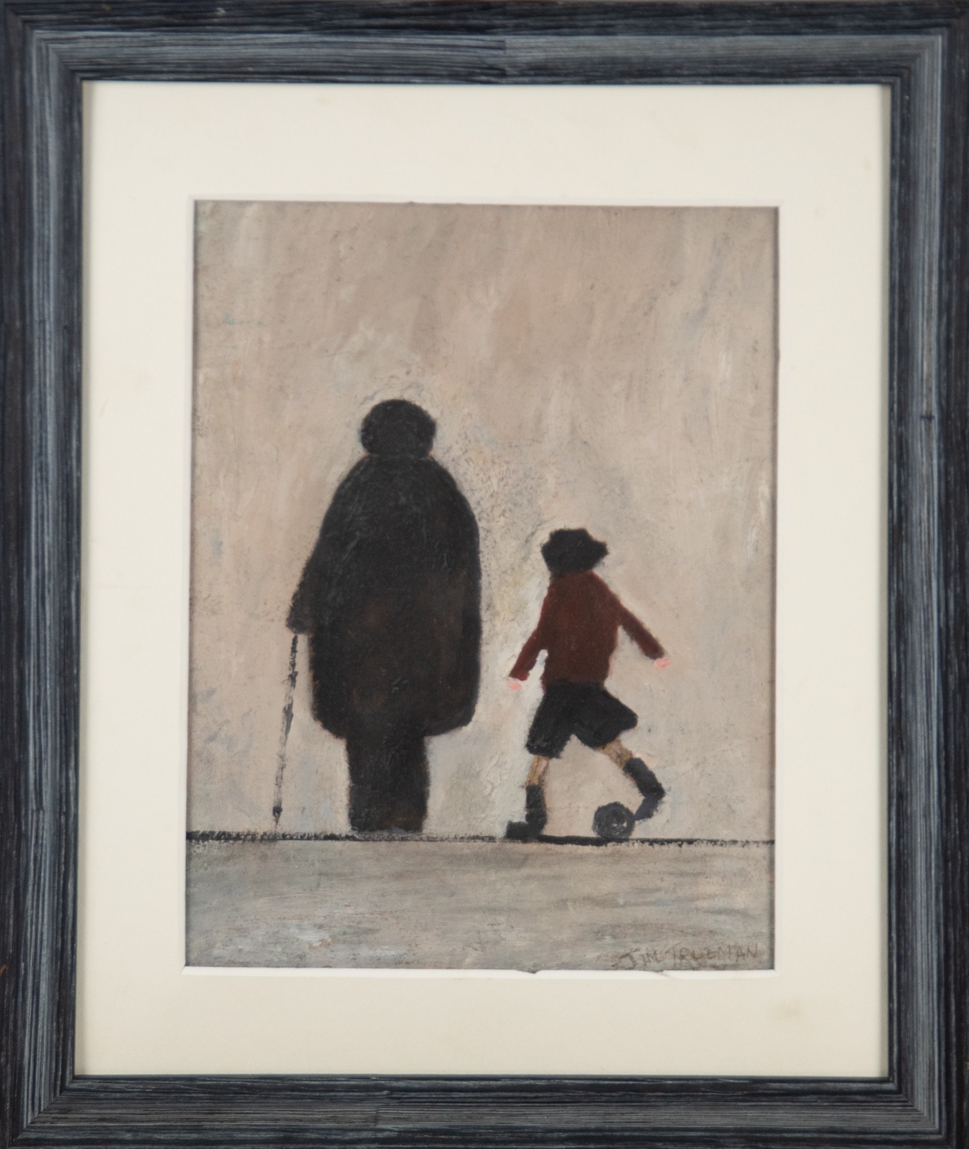 JAMES (JIM) A TRUEMAN (TWENTIETH CENTURY) OIL ON BOARD IN THE STYLE OF ...