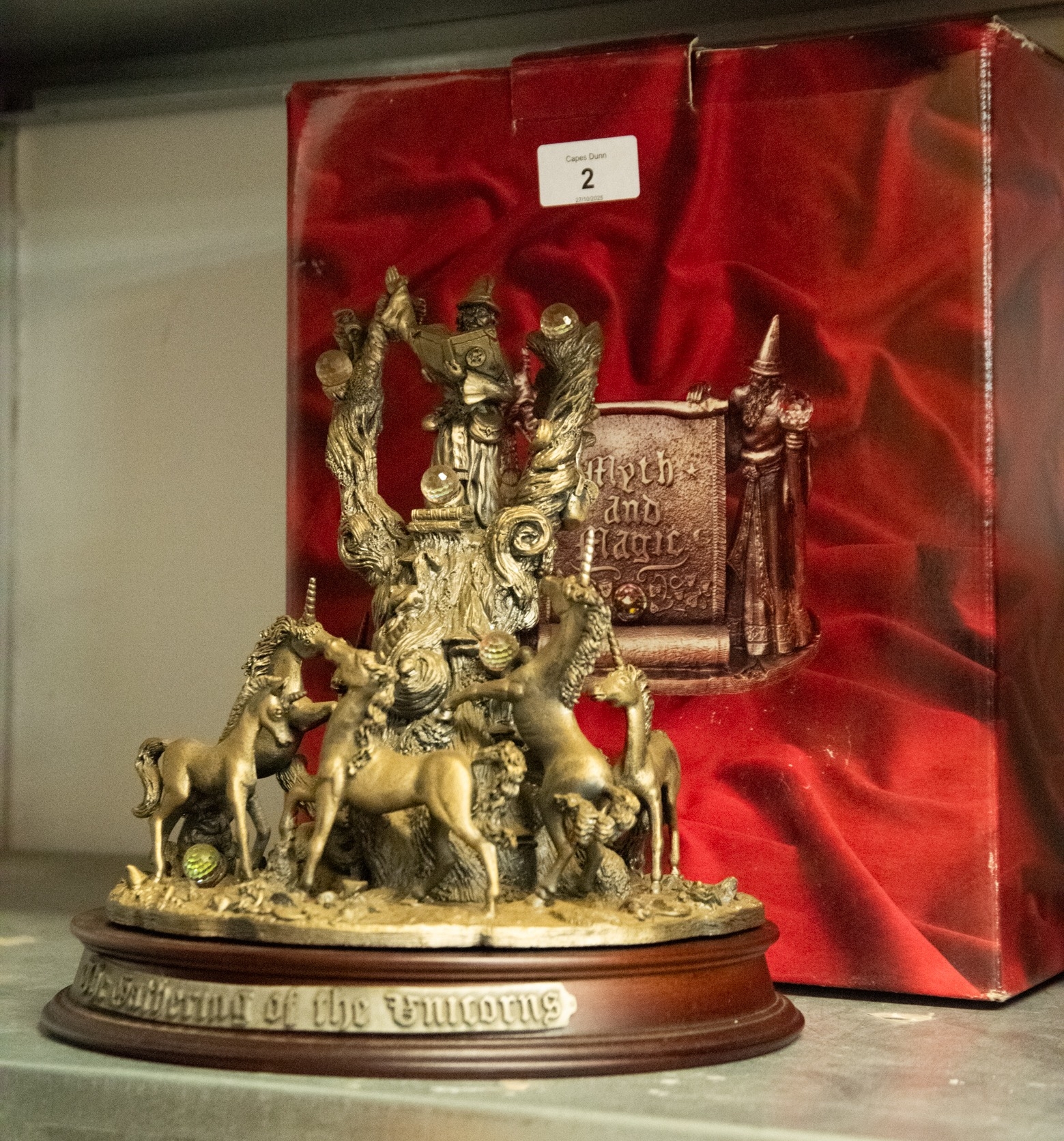 TUDOR MINT, MYTH AND MAGIC COLLECTION, MYTHICAL FIGURINE TITLED 'THE ...