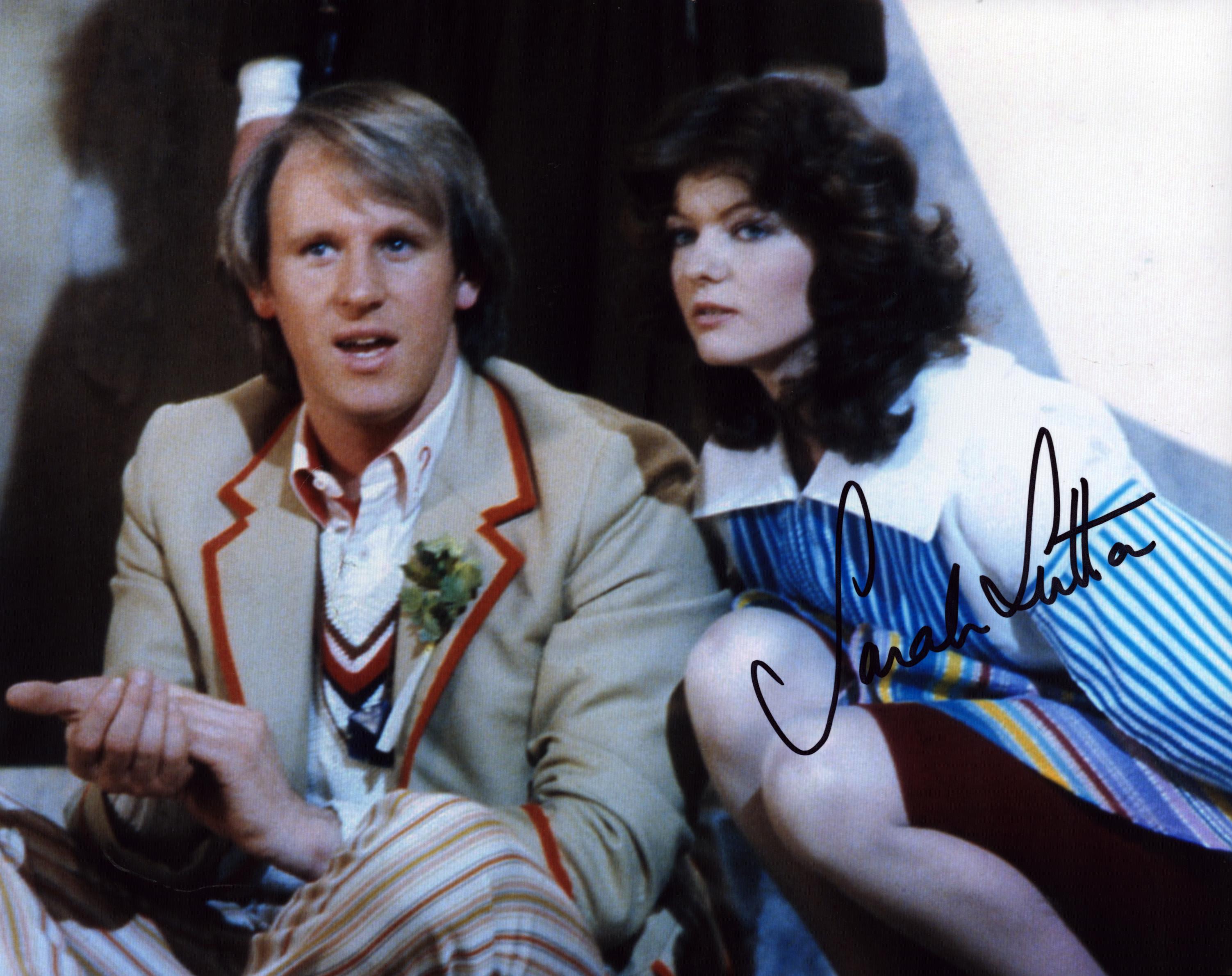 Sarah Sutton signed 10x8 inch DR WHO colour photo pictured in her role ...