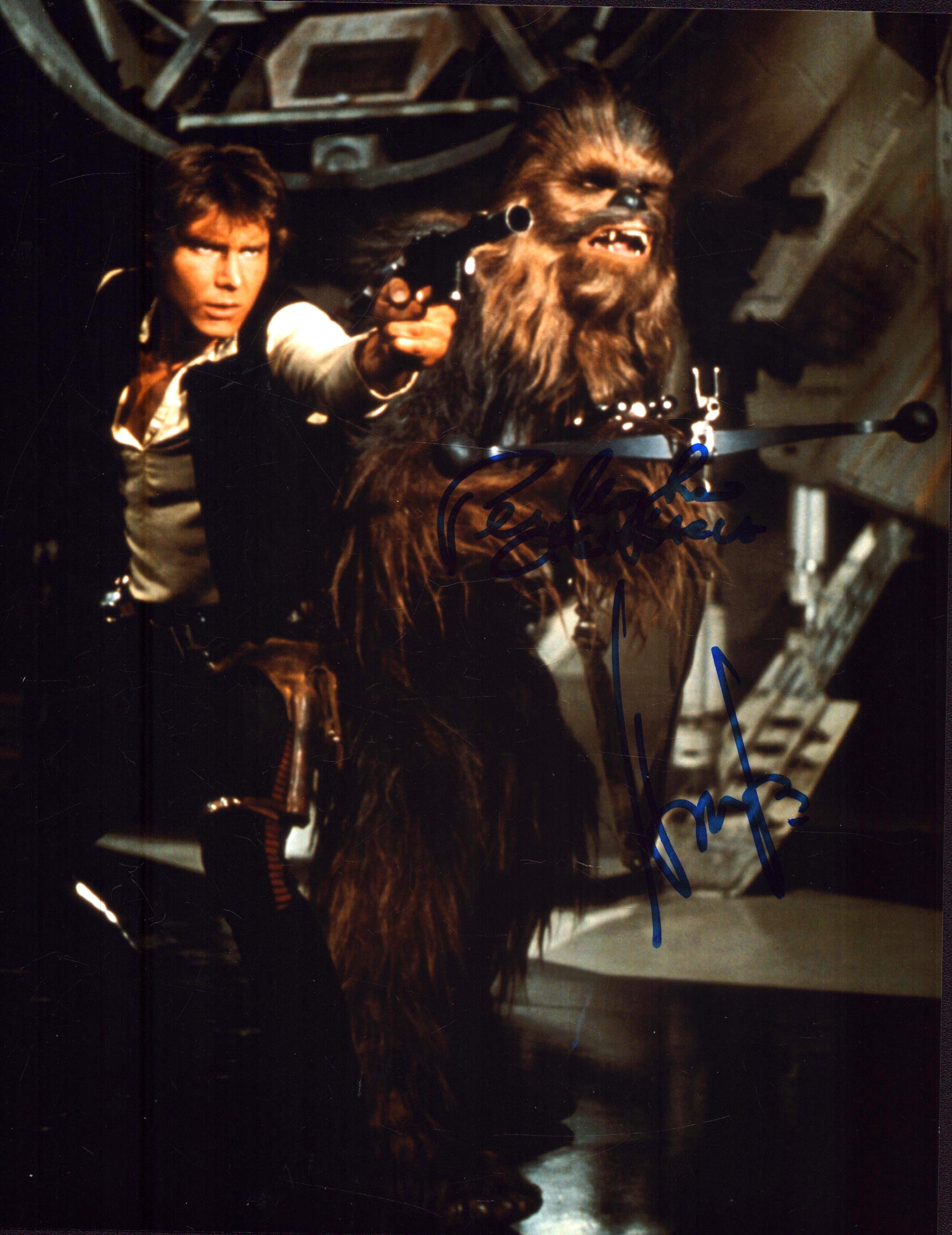 Harrison Ford and Peter Mayhem signed Star Wars 10x8inch colour photo ...