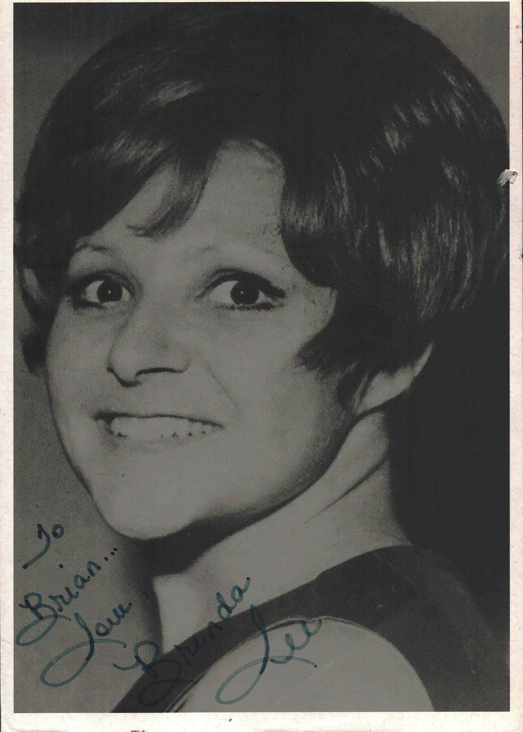 BRENDA LEE Singer signed 6x8 Photo . Good condition. All autographs ...