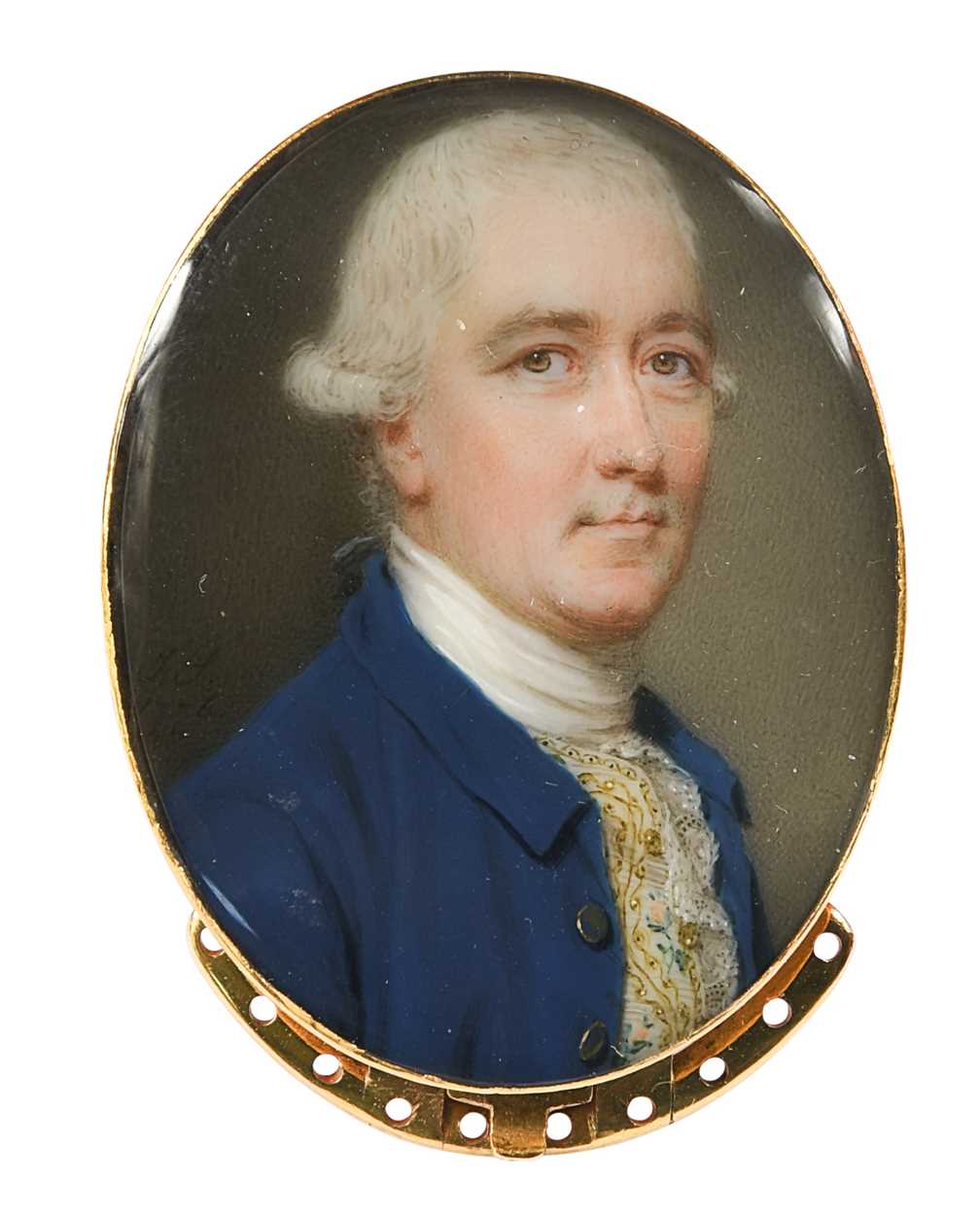 John Smart (British, 1741-1811) Portrait miniature of a gentleman in a ...