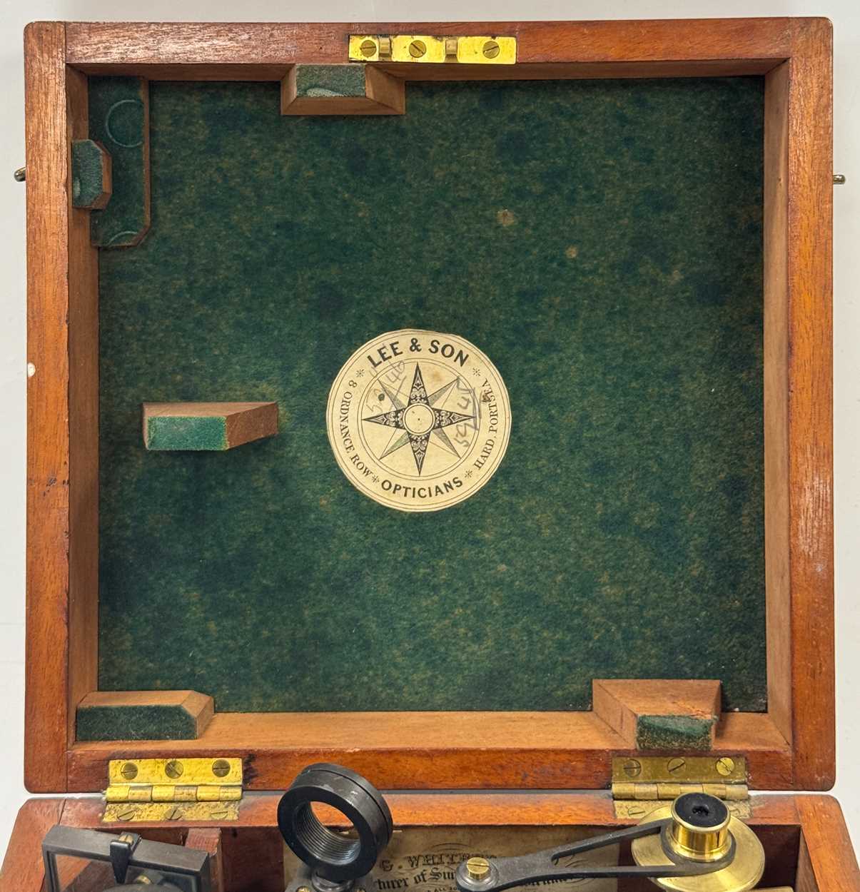 A brass sextant by G. Whitbread, London, late 19th century, no.2170 ...