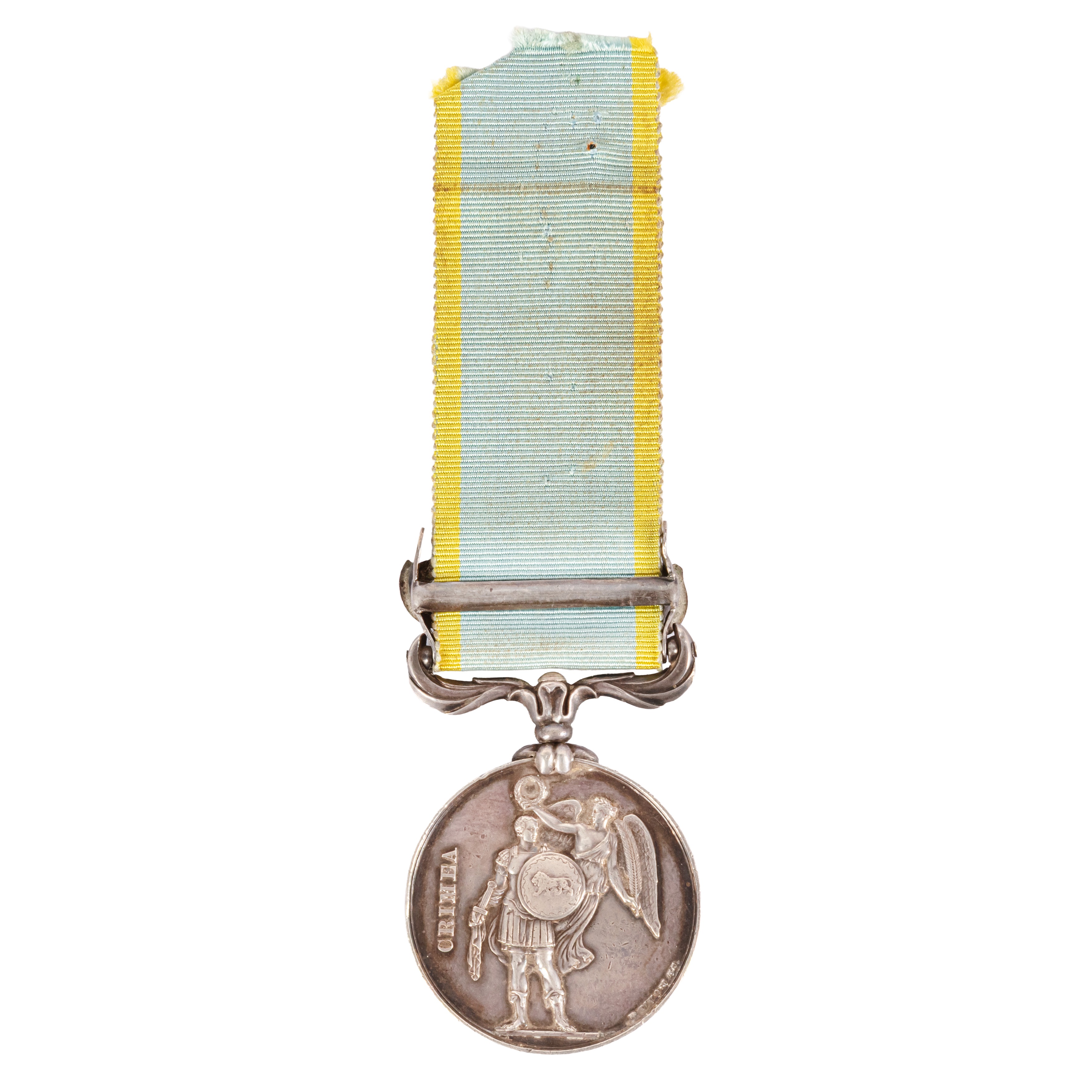Crimea Medal, inscribed 'ALFRED MARKHAM, MIDSHIPMAN H.M.S. AGAMEMNON ...